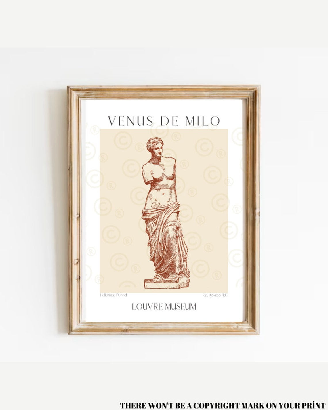 Venus De Milo Print, Museum Poster, Sculpture Wall Art, Greek Mythology ...