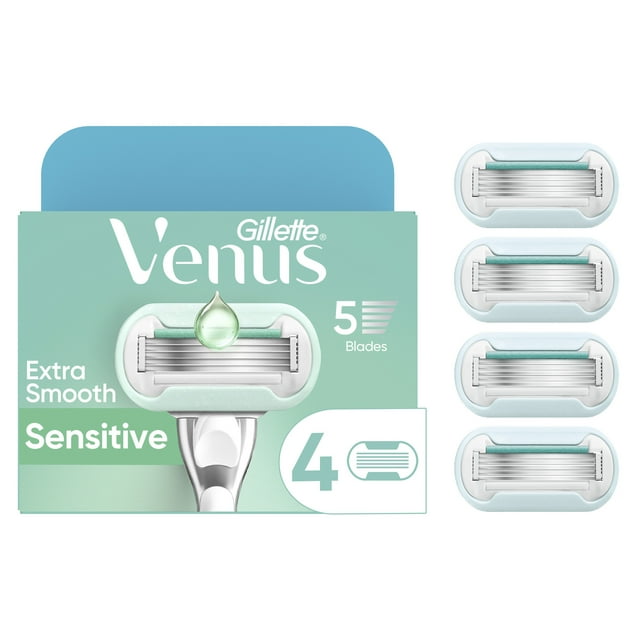 Venus Deluxe Smooth Sensitive Women's Razor Blade Refills, Comfort ...
