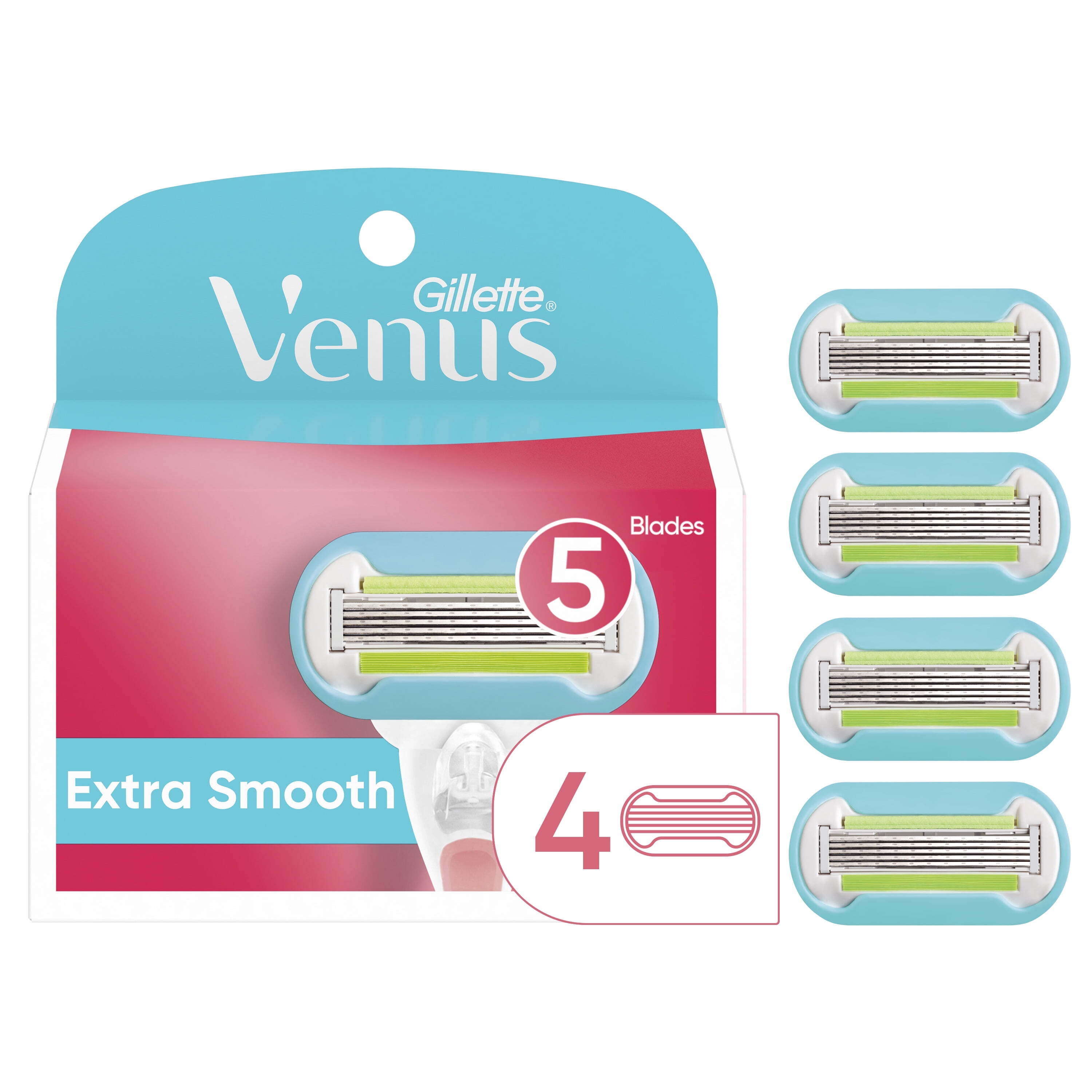 Venus Extra Smooth Women's Razor Blade Refills, Comfort Glide, 5 Blades ...