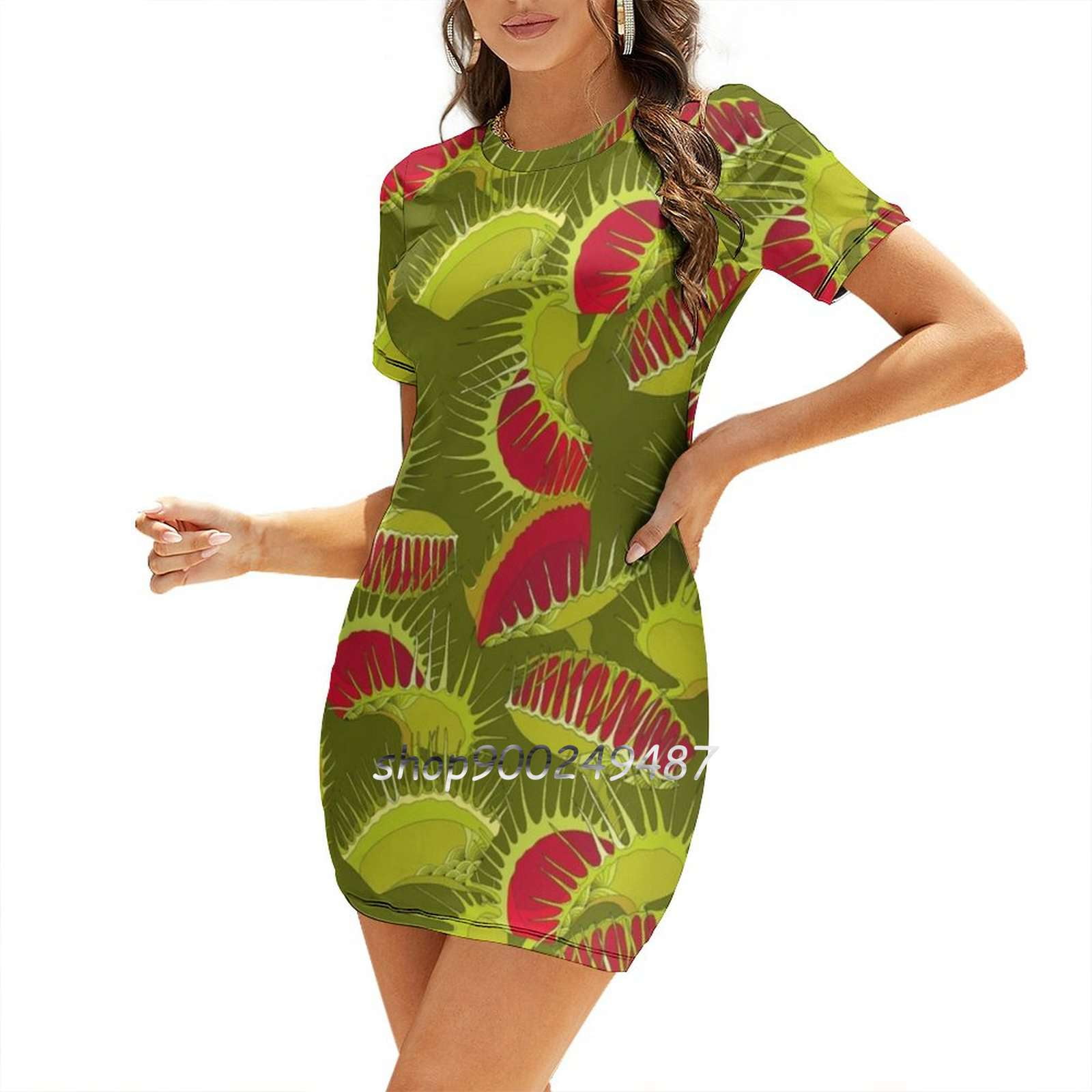 Venus Flytrap Or Dionaea Muscipula. Sweetheart Knot Flared Dress ...