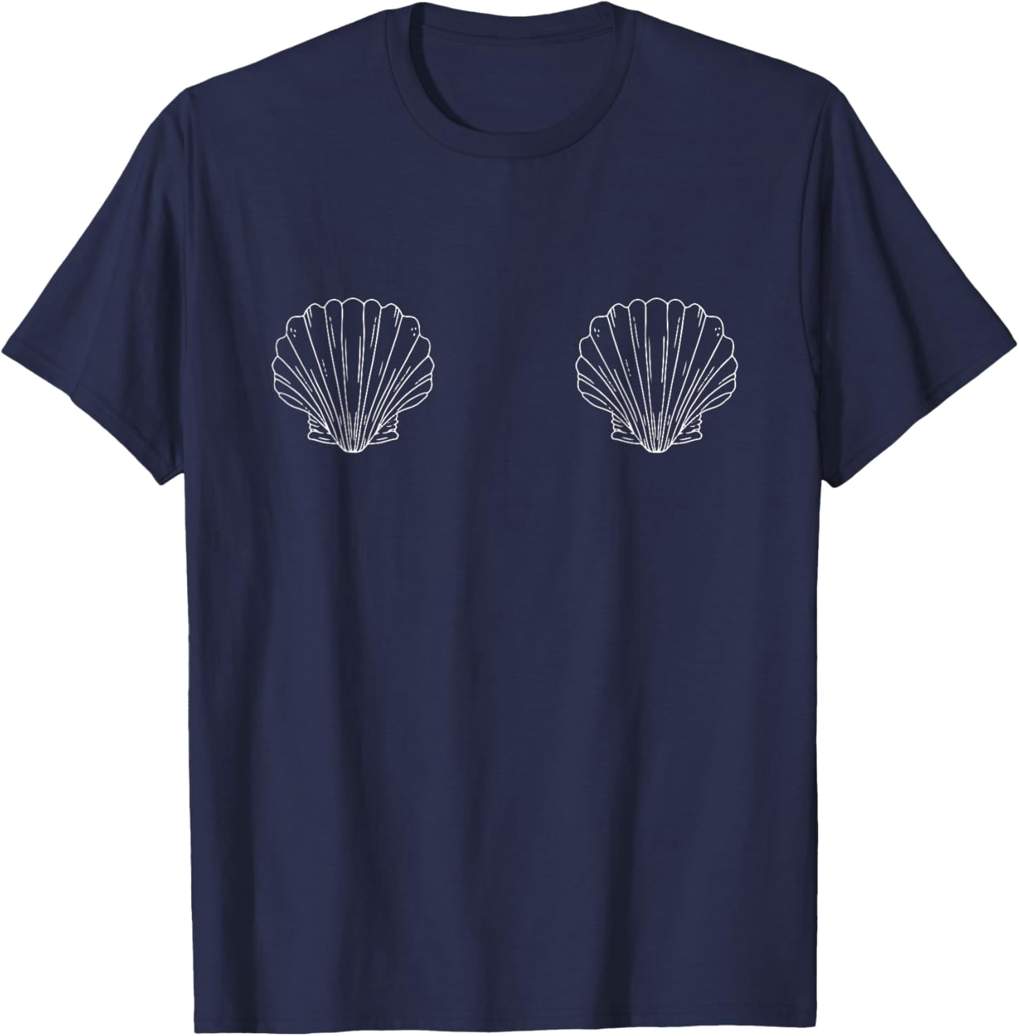 Venus-Inspired Seashell Coastal Elegance T-Shirt - Walmart.com