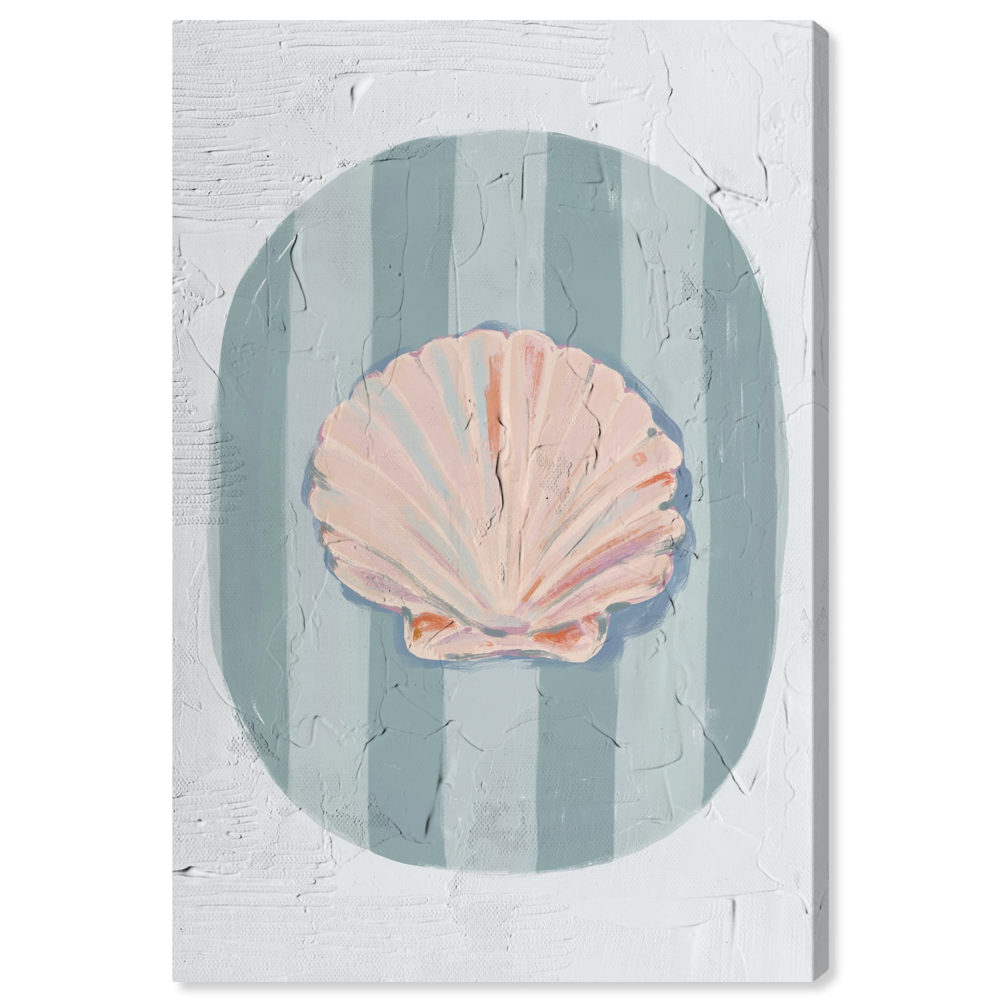 Venus Shell Canvas Trendy Coastal Print by Art Remedy, Gallery Wrapped ...