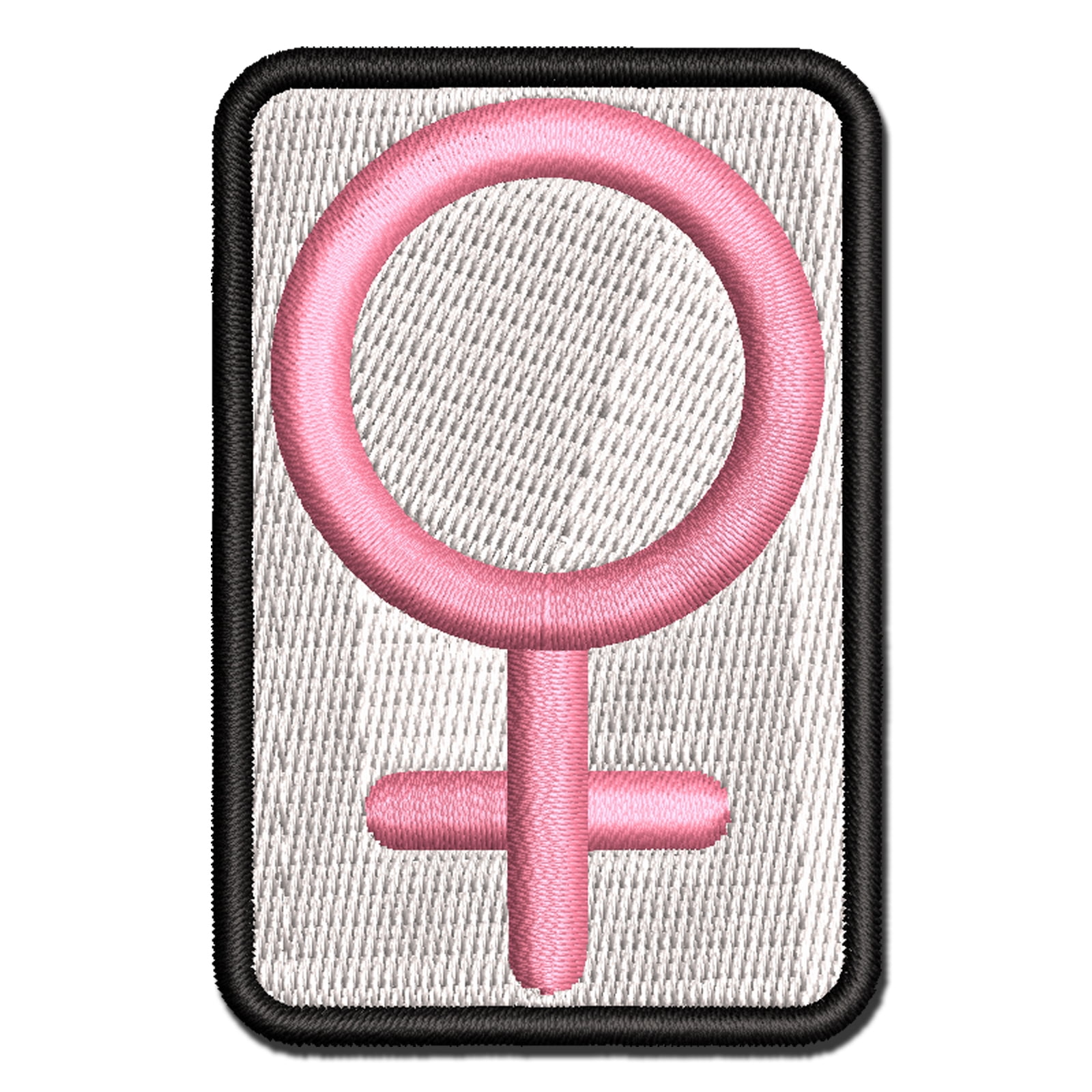 Venus Woman Female Gender Symbol Applique Multi-Color Embroidered Iron ...