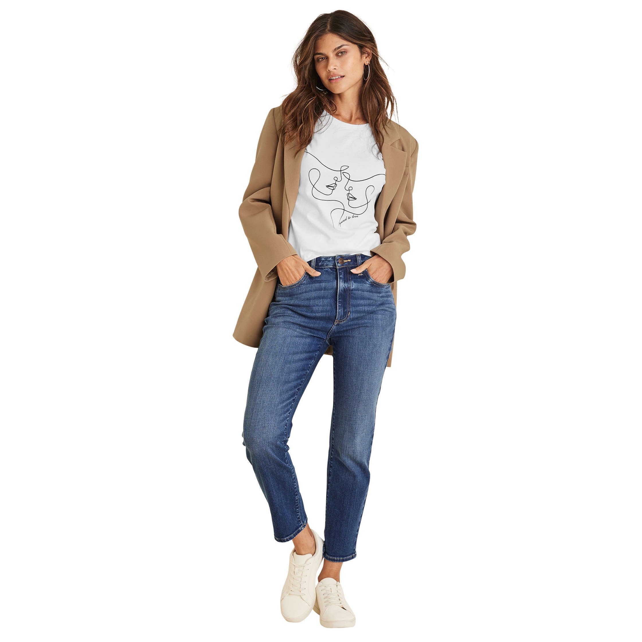 Venus Womens Audrey Straight Leg Jeans - Walmart.com