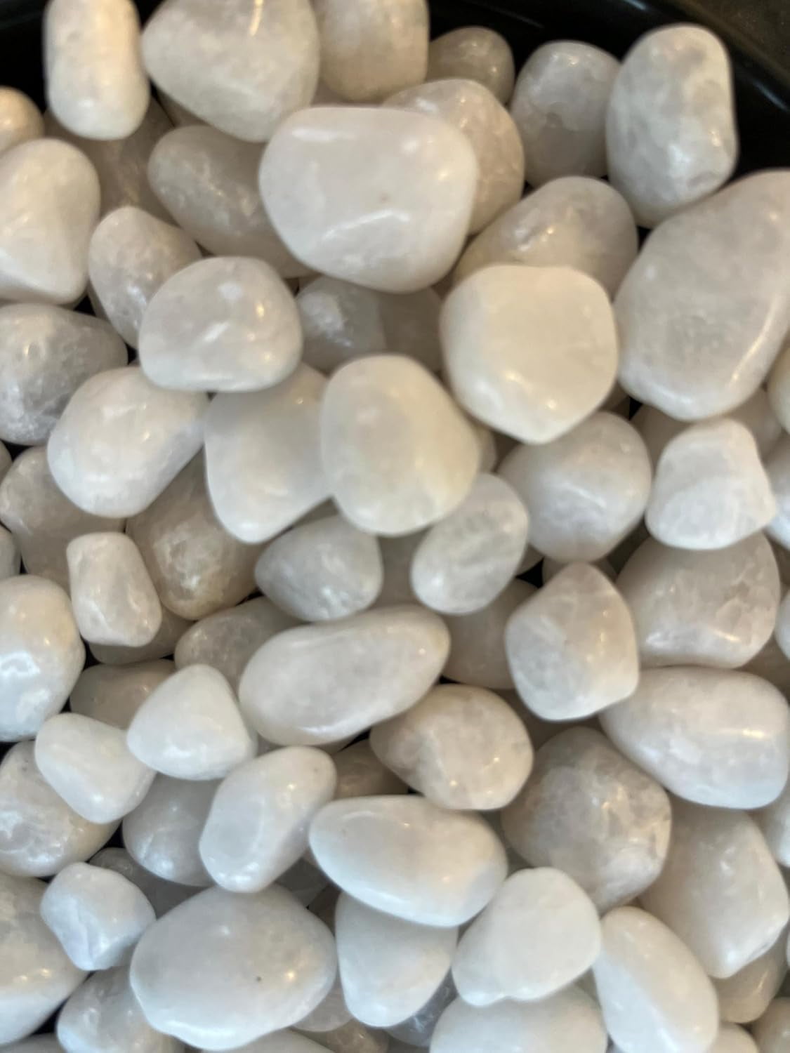 VenusOnline White Colour Small Size Polished Marble Decorative Stones ...