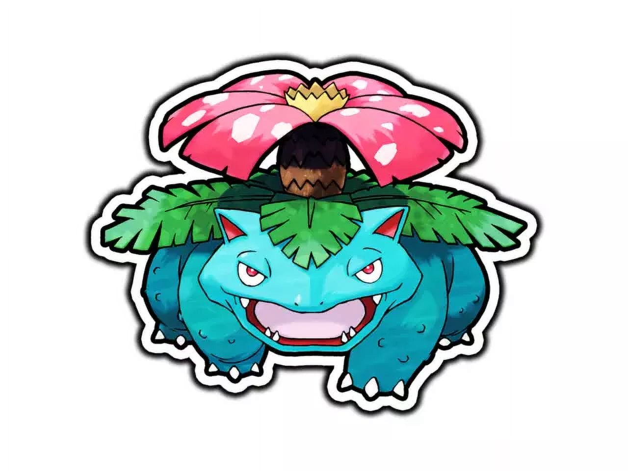 Venusaur Waterproof Sticker Phone Decal Water Bottle Stickers Car ...