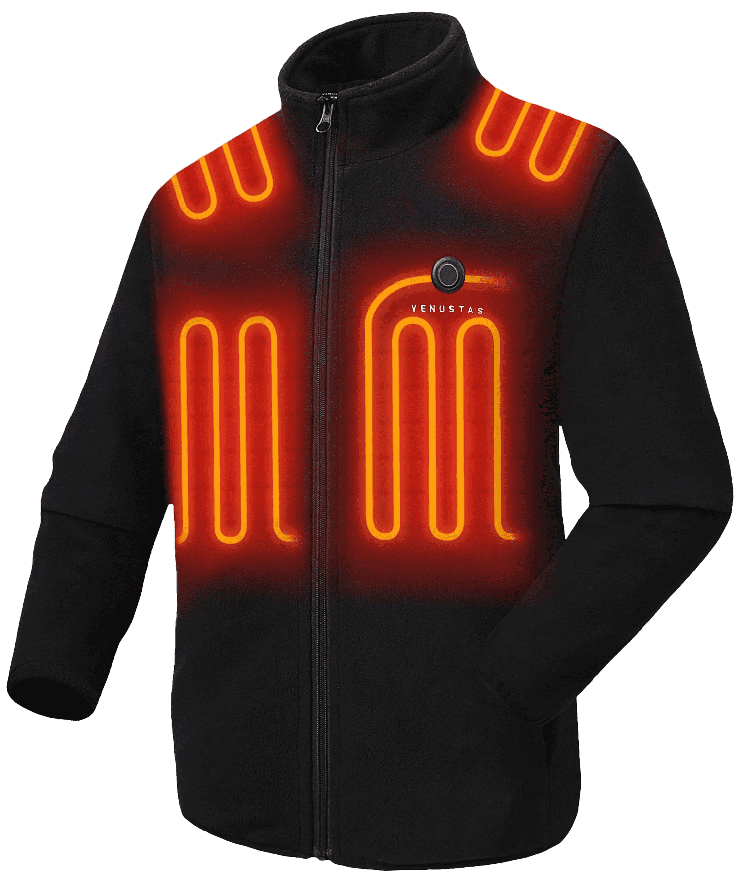 Venustas Men's Fleece Heated Jacket with Battery Pack 7.4V, Premium ...