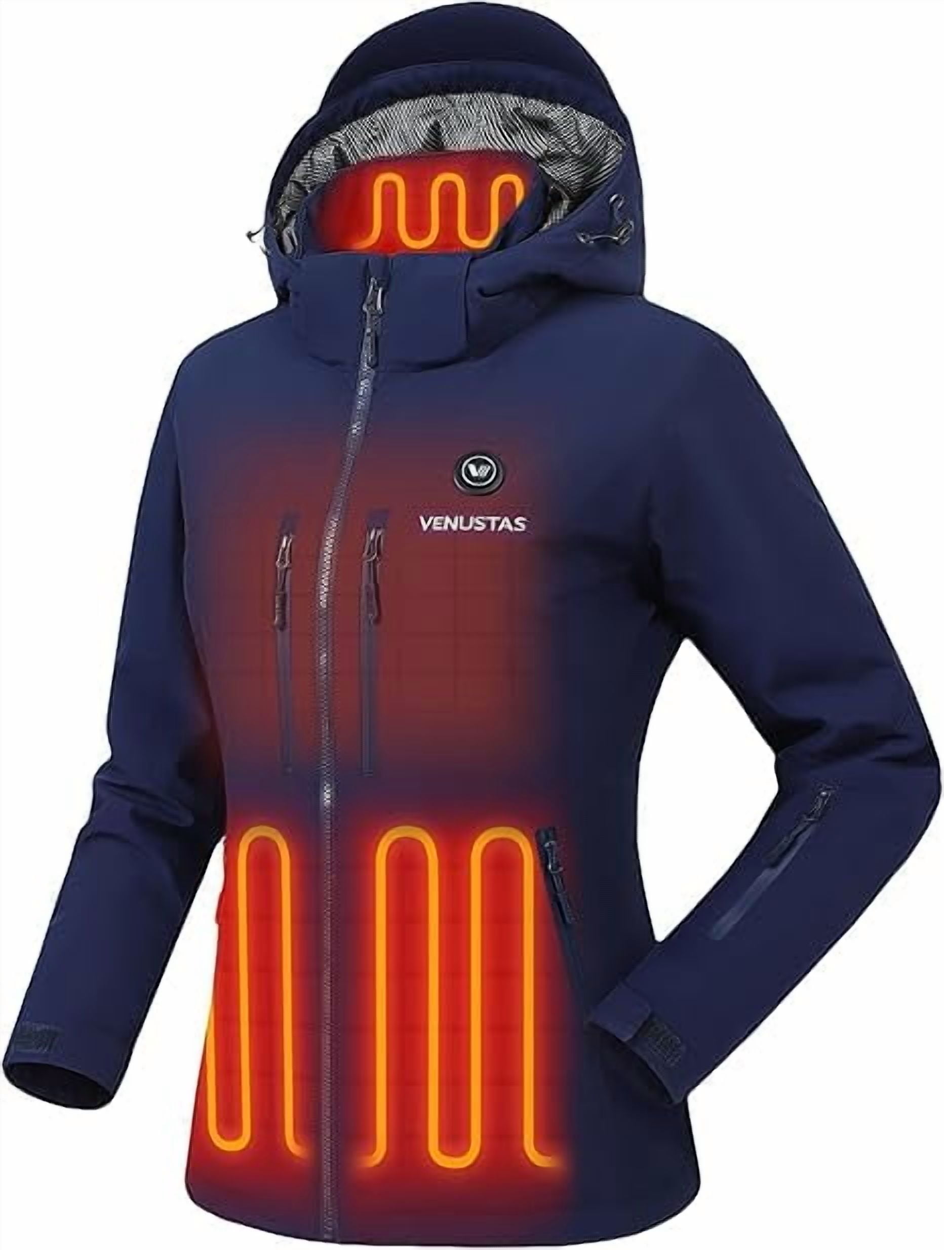 Venustas Women's 12V Heated Jacket with Battery, Softshell Electric ...