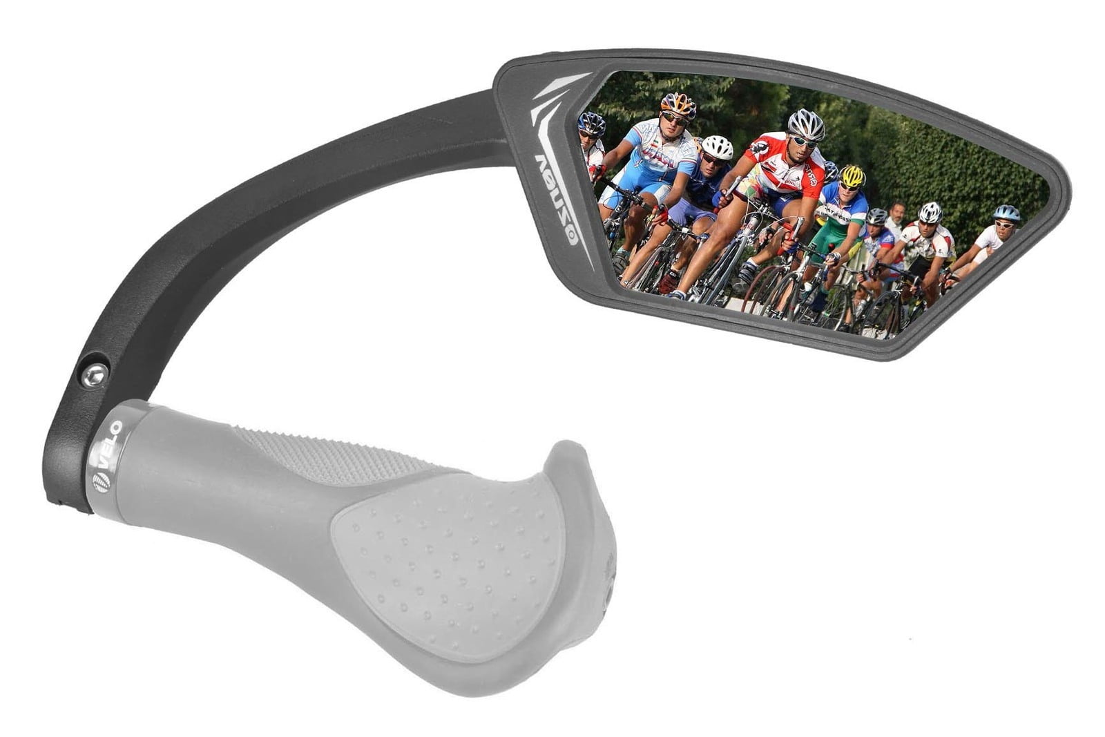 Venzo Bicycle Bike Handlebar Mirror Silver Lens 50% Anti-glare Glass ...