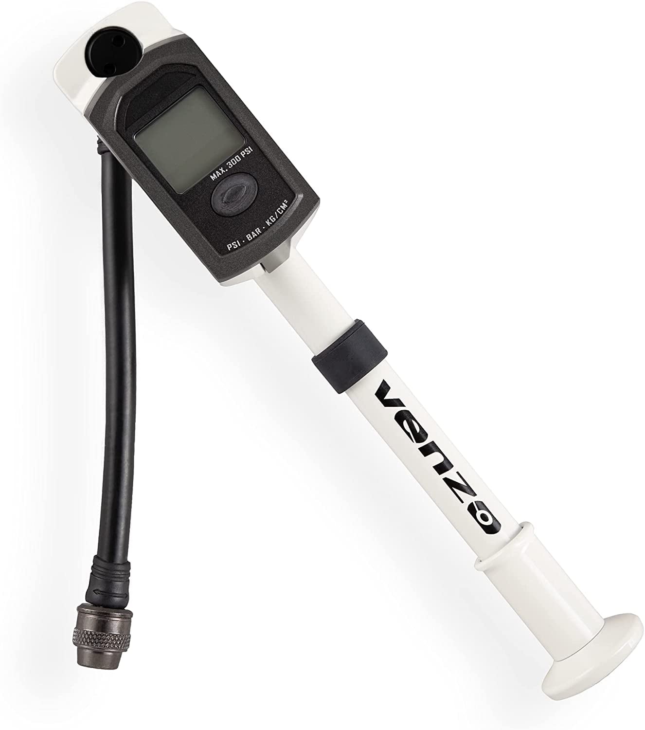 Venzo Bike Bicycle High Pressure Shock Pump -300 PSI Max- Fork & Rear Air Suspension with ...