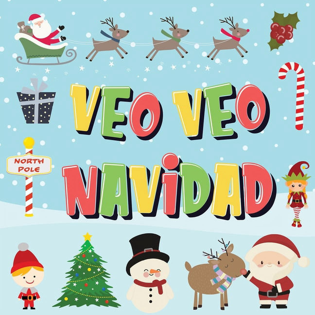 Veo Veo - Navidad: ¿Puedes Encontrar a Papá Noel, a los Elfos y a los ...
