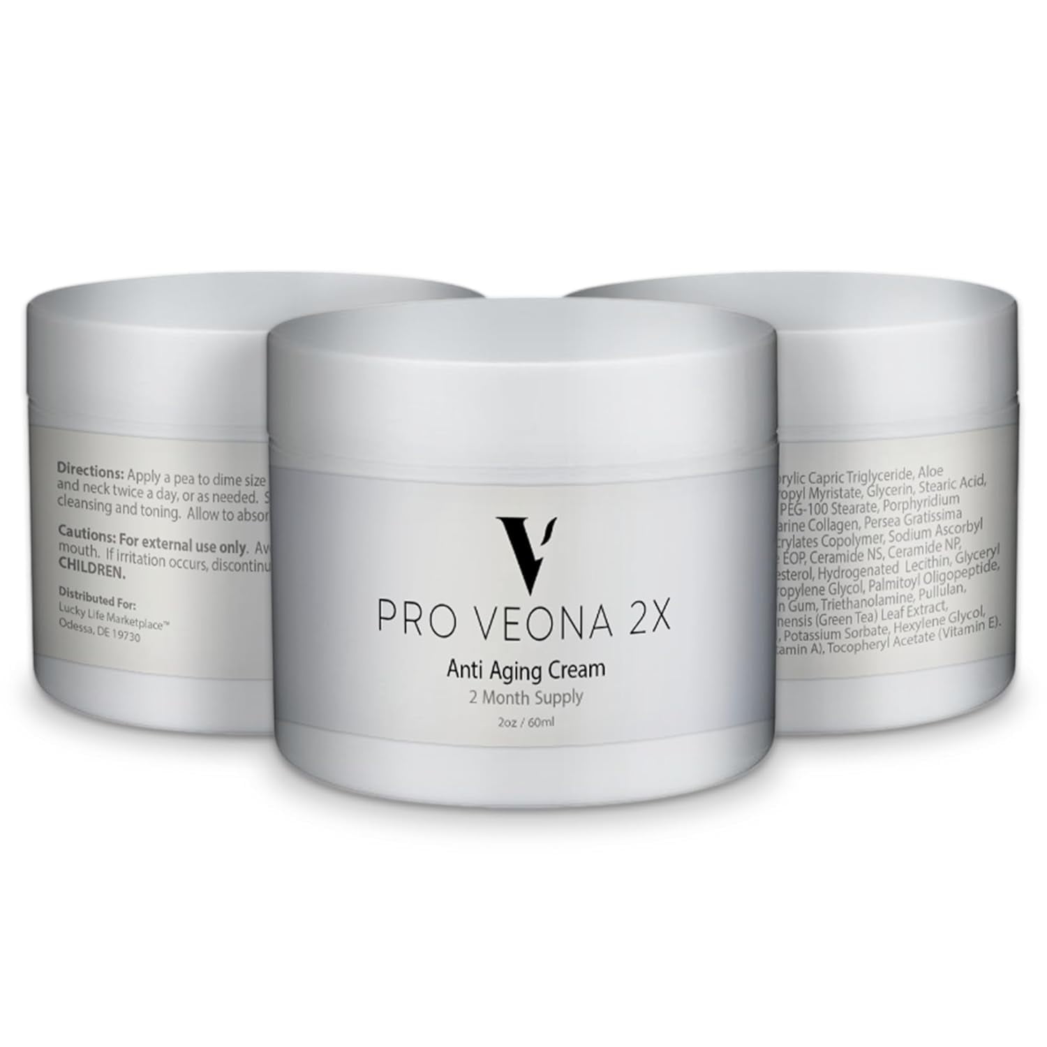 Veona 2x Cream - Moisturizing Anti Aging Cream - 2 Month Supply - Lift ...