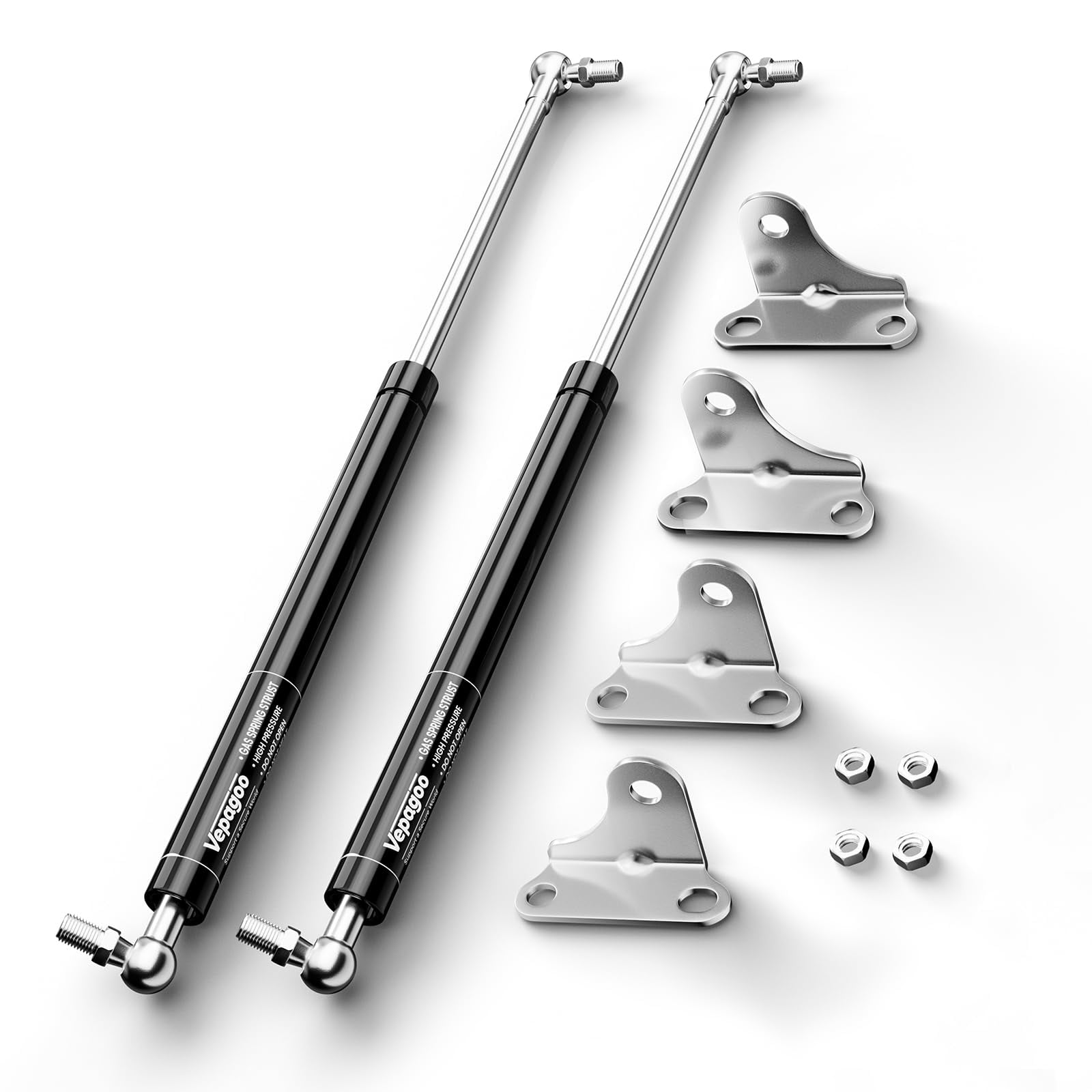 Vepagoo Gas Struts 15 Inch 67Lb/300N Shocks for Heavy Lid, RV Bed Lift ...