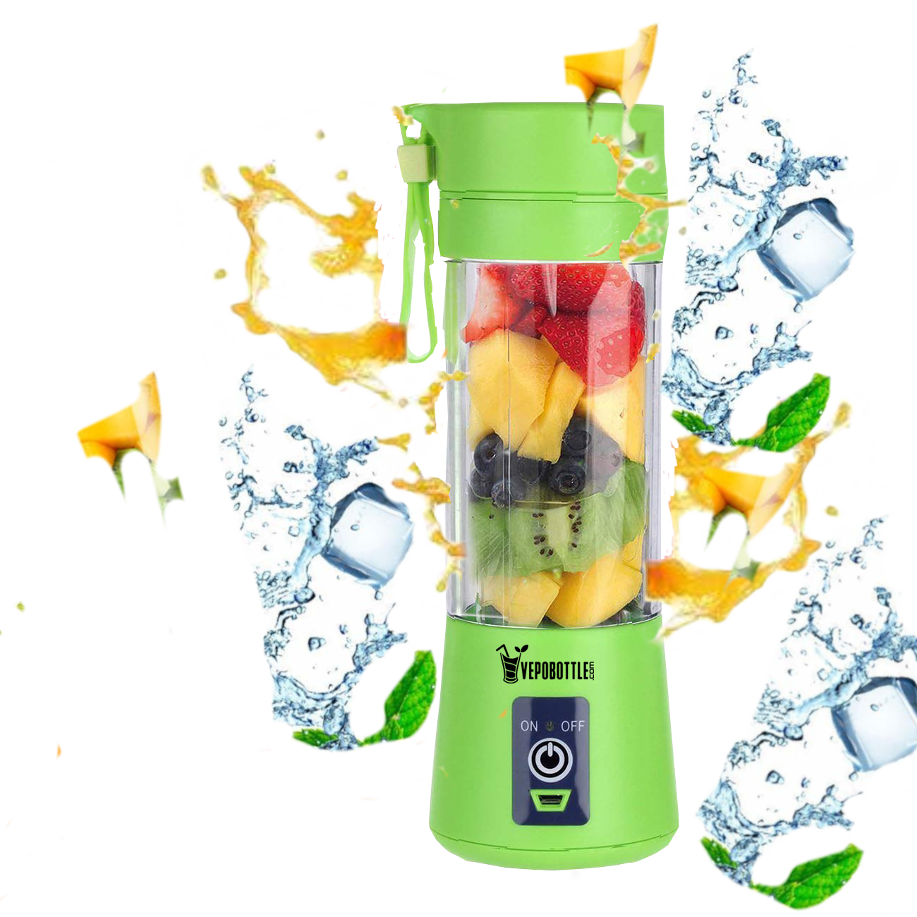 Vepoblender Portable Personal Mini Blender 12oz Volume Capacity Cup USB ...