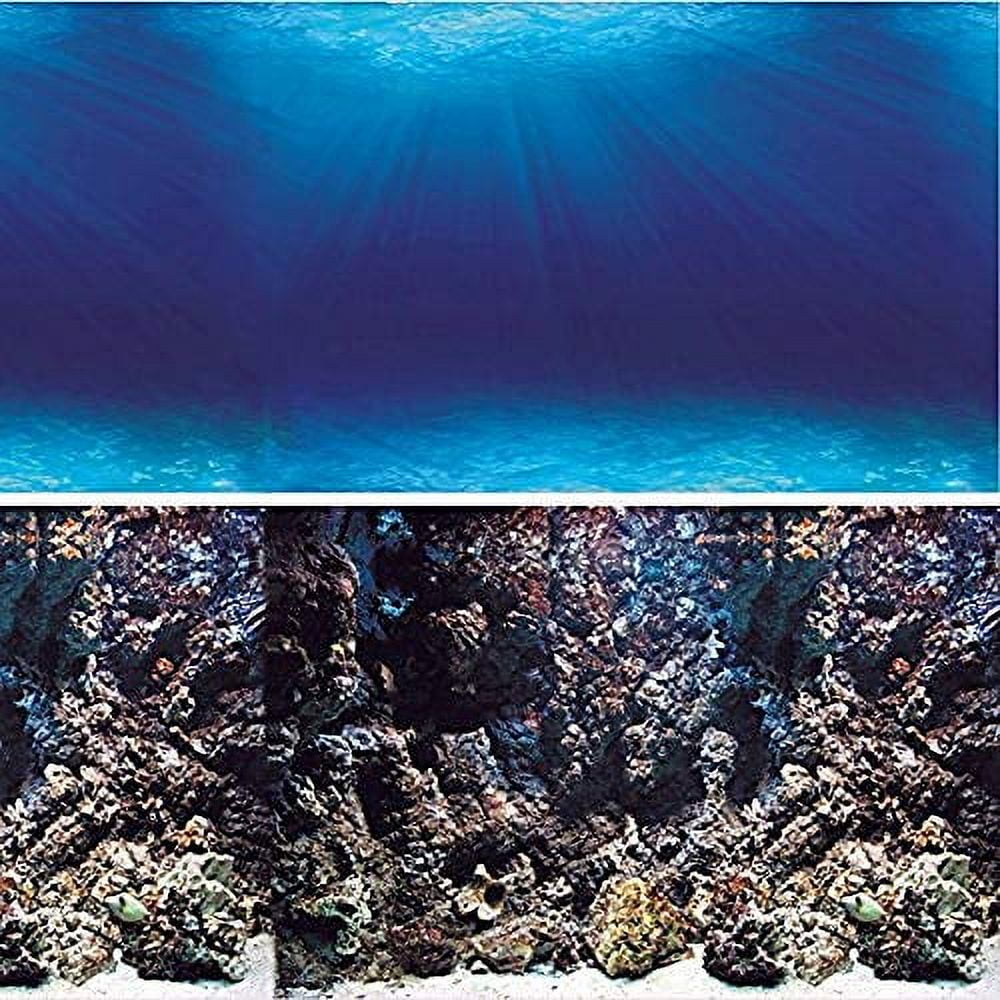 Vepotek Aquarium Background Deep Seabed Coral Rock Double Sides Deep