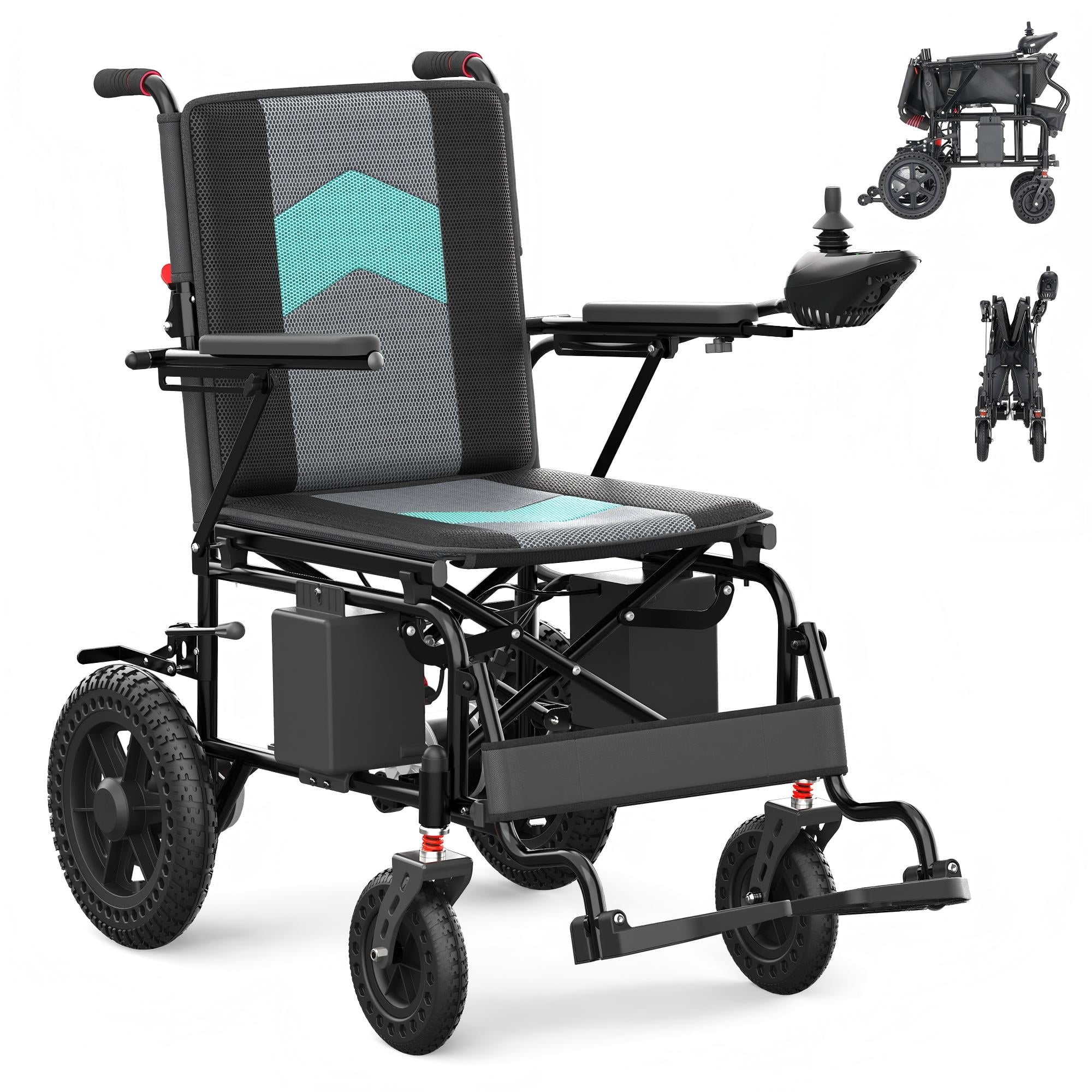 VerPal Portable Electric Wheelchair Foldable Motorized Wheelchairs for ...