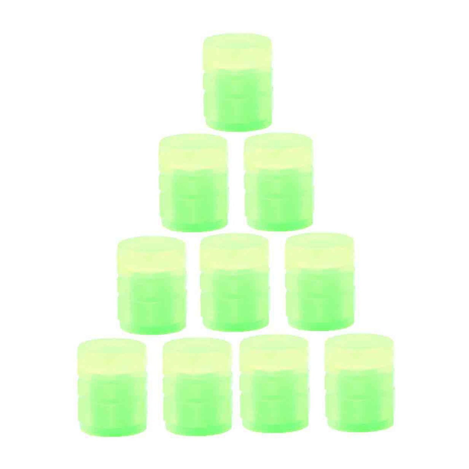 VerPetridure 10 Pcs Fluorescent Car Tire Valve Caps,Universal Glow in ...