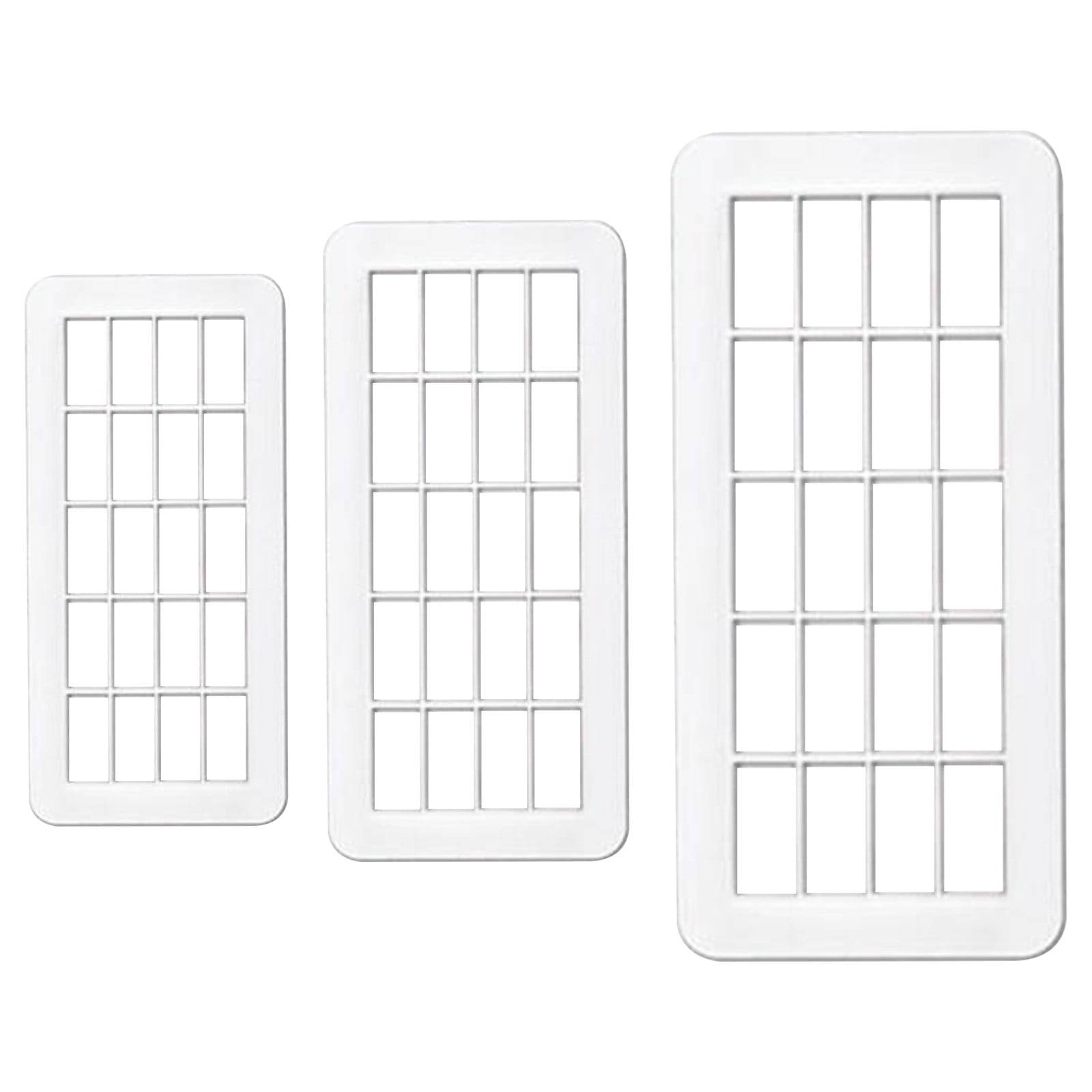 VerPetridure 3Pcs Rectangular Embossed Strip Geometric Cake Cutting ...