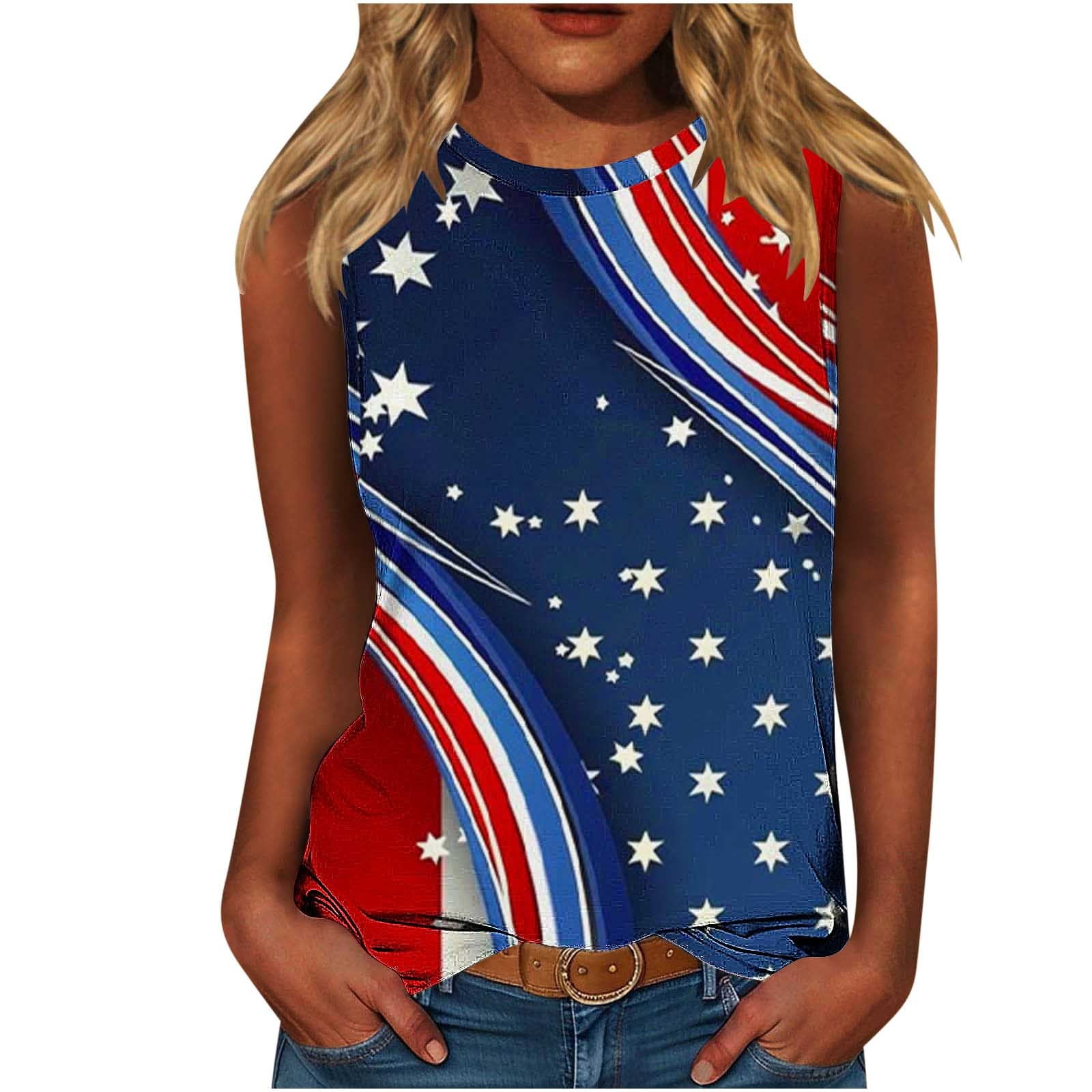 VerPetridure American Flag Tank Top Women 4th of July Tanks Tops for ...