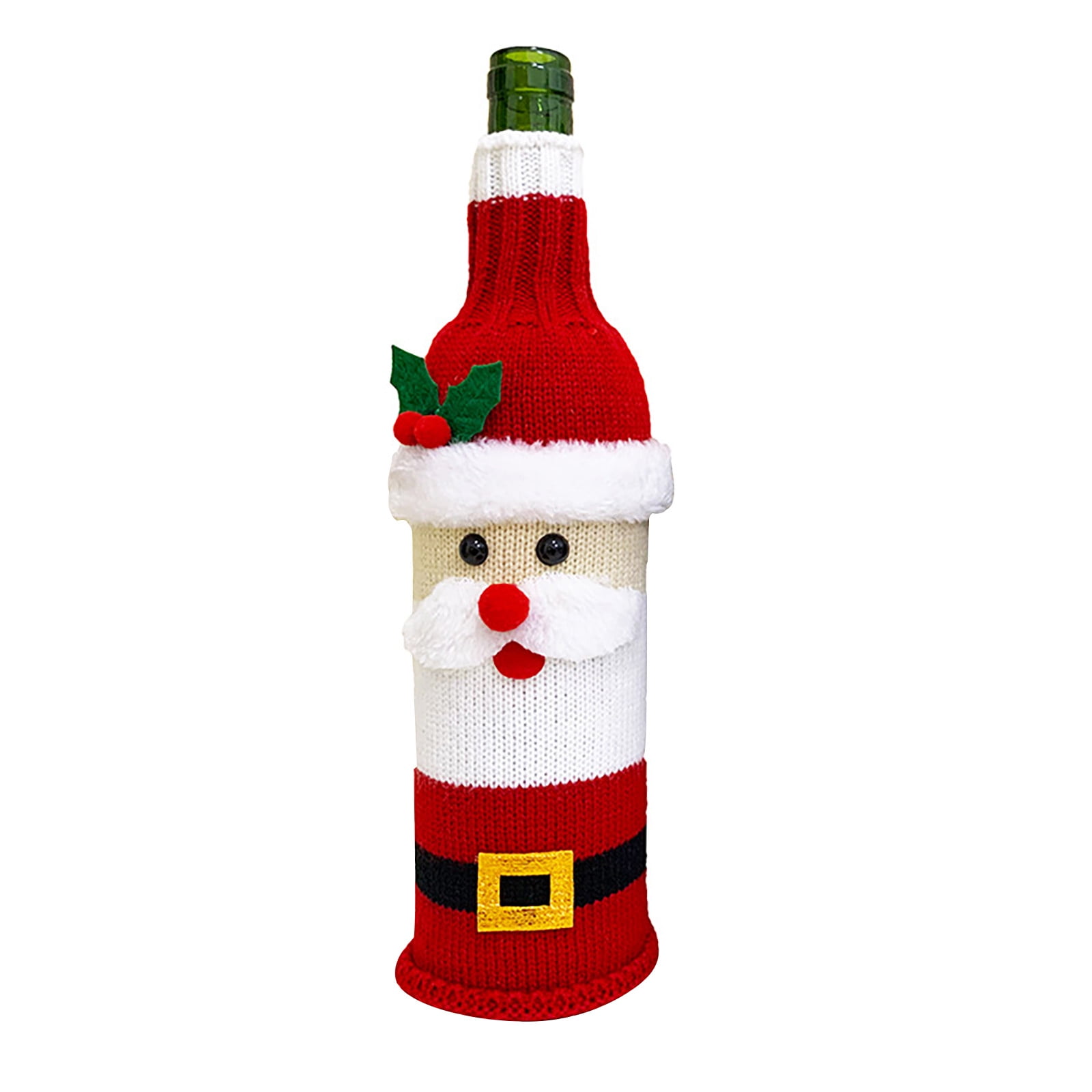 VerPetridure Christmas Wine Bottle Set Cute Christmas Sweater Wine ...