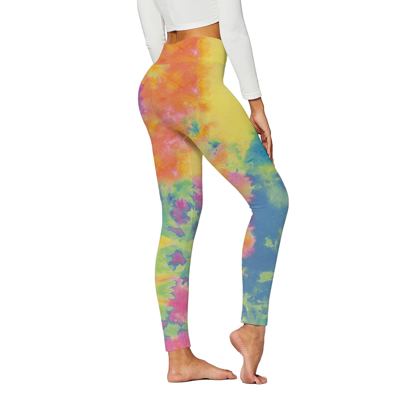 VerPetridure Clearance Capri Pants for Women Girls Leggings Skinny Tie ...