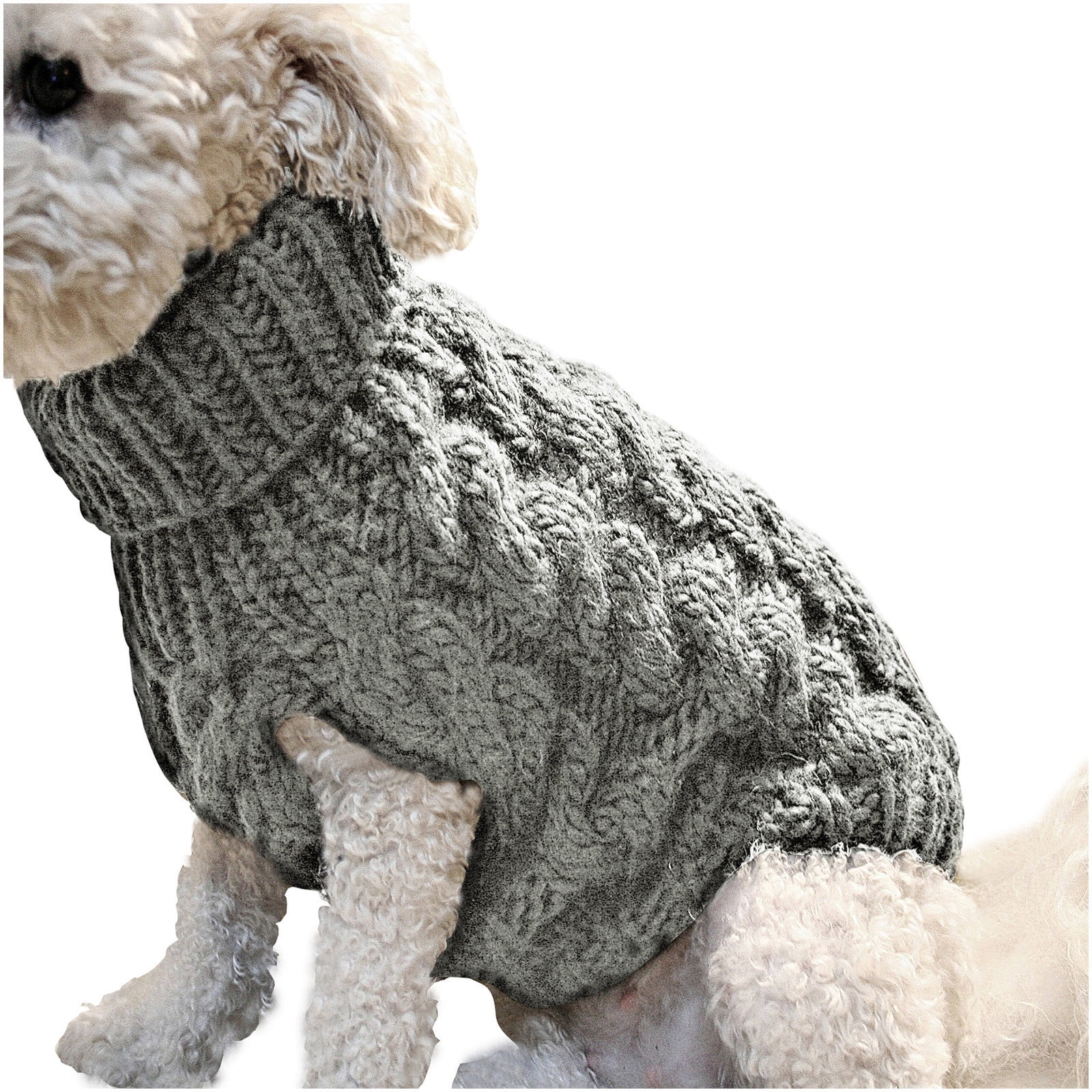 Utoimkio Dog Sweater, Turtleneck Sleeveless Knitted Pet Warm Clothes ...