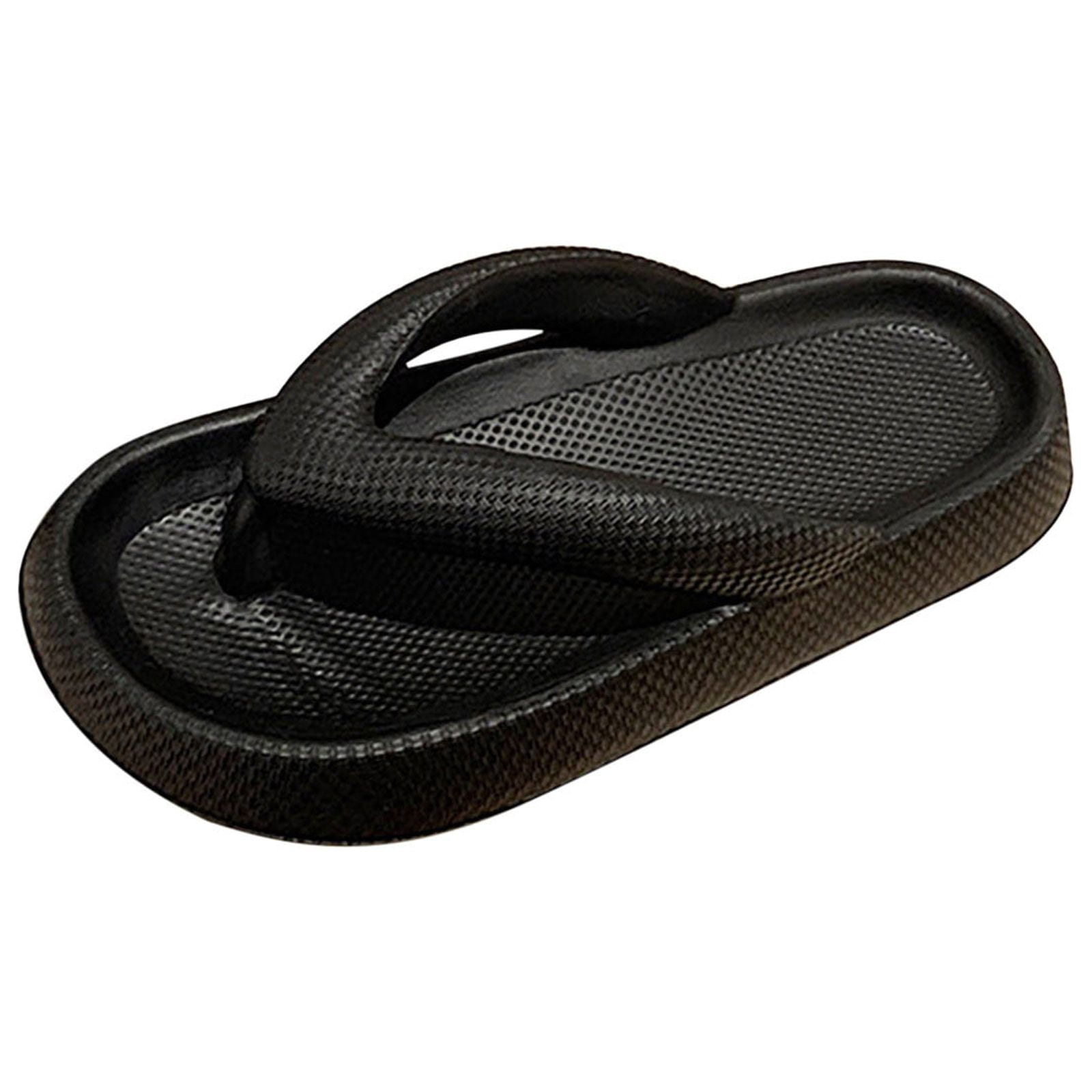 VerPetridure Women's Flip Flops Summer Loose Thick Bottom EVA High ...