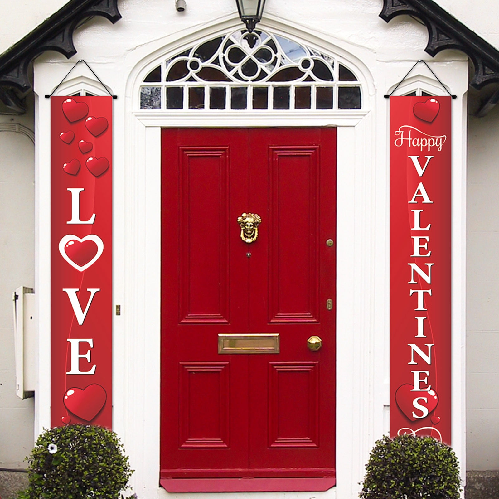 VerPetridure Couplet 12 Valentine'S Day Decorative Banner Hanging Porch ...