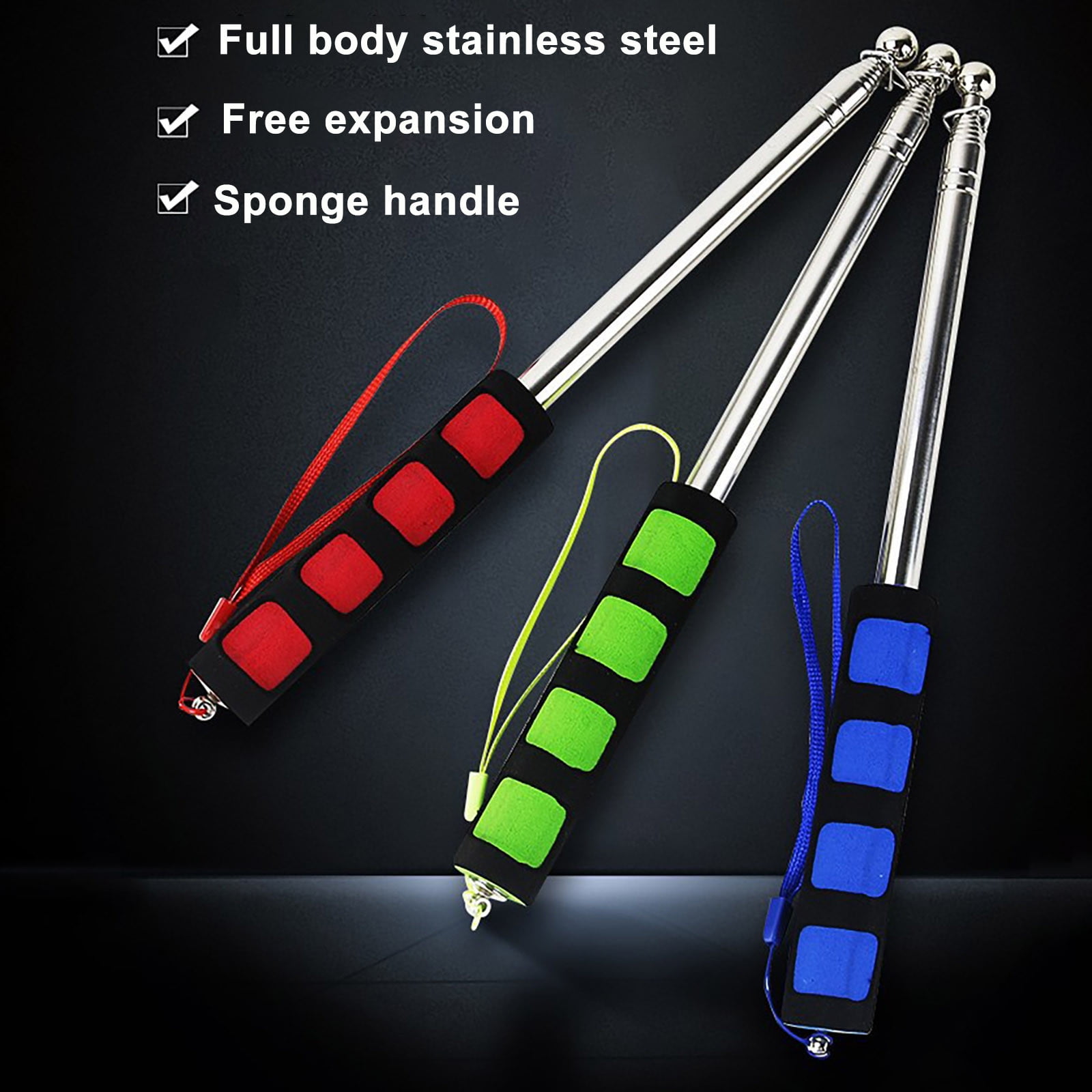 VerPetridure Flagpole Lightweight Stainless Steel Portable Sponge ...