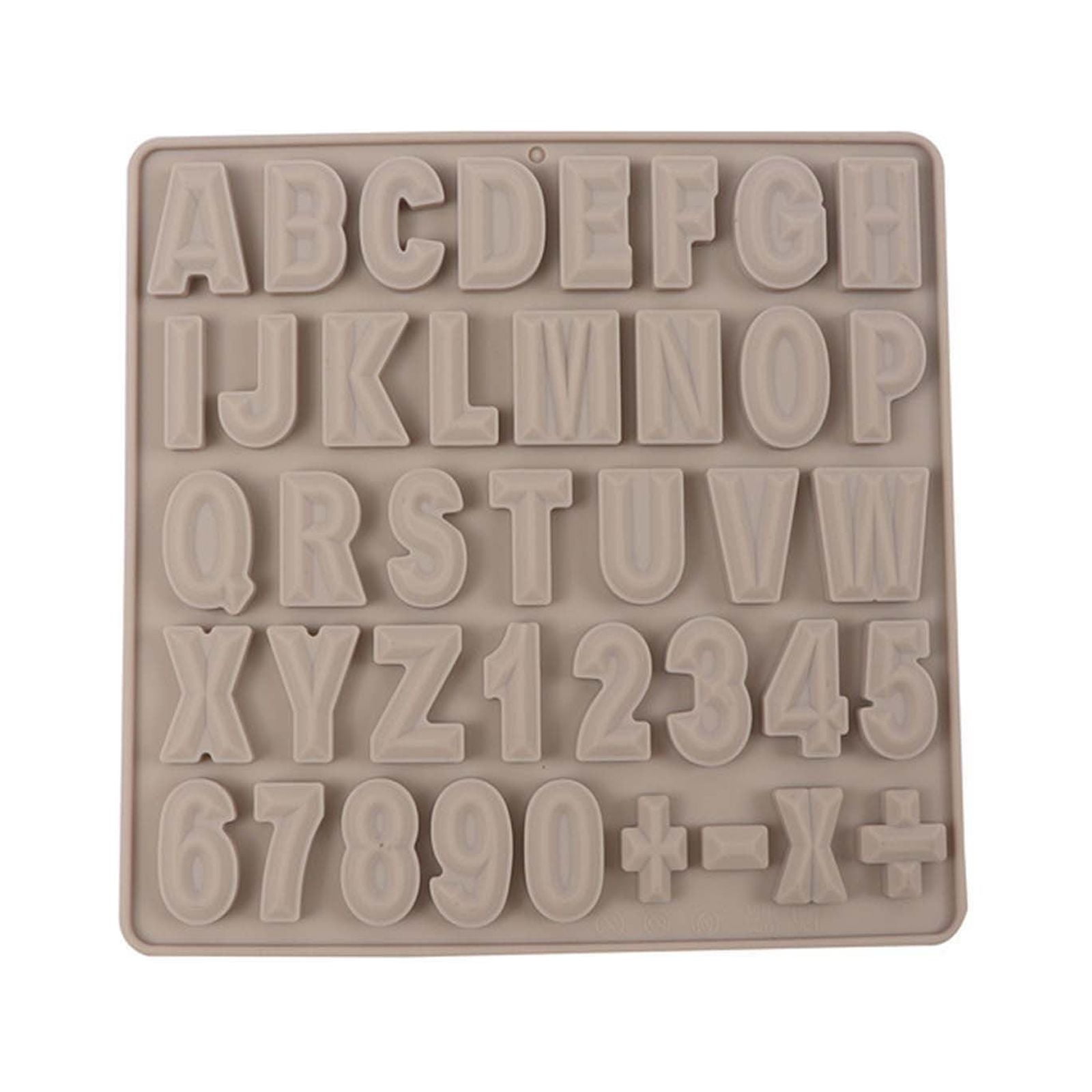 VerPetridure Fondant Mold 40 with English Letters Silicone Mold Number ...