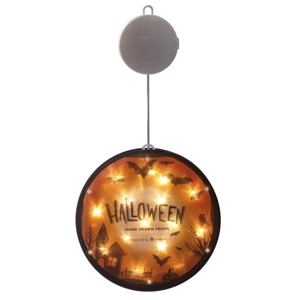 VerPetridure Halloween Decoration Horror Funny Window Led Battery ...