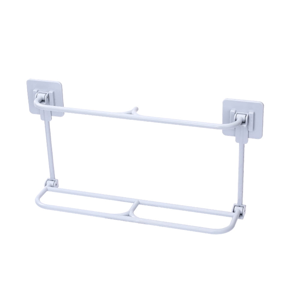 VerPetridure Home Simple Wall-Mounted Folding Slipper Rack Bathroom ...