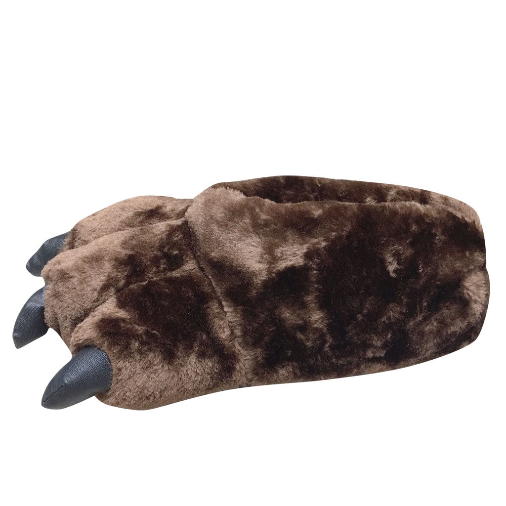 VerPetridure House Slippers for Women Men Plush Creative Claws Leopard ...