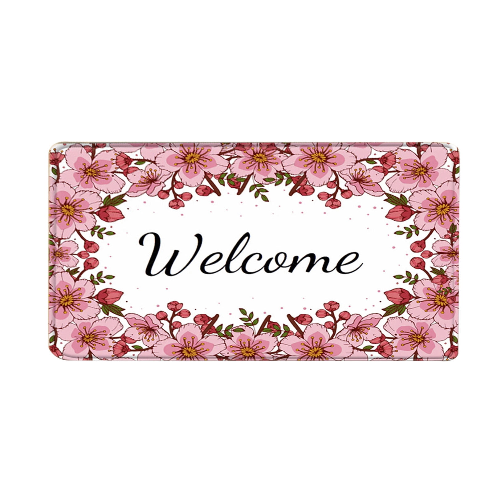 VerPetridure Household Flowers Door Mat Non-Slip Mat Bedroom Living ...