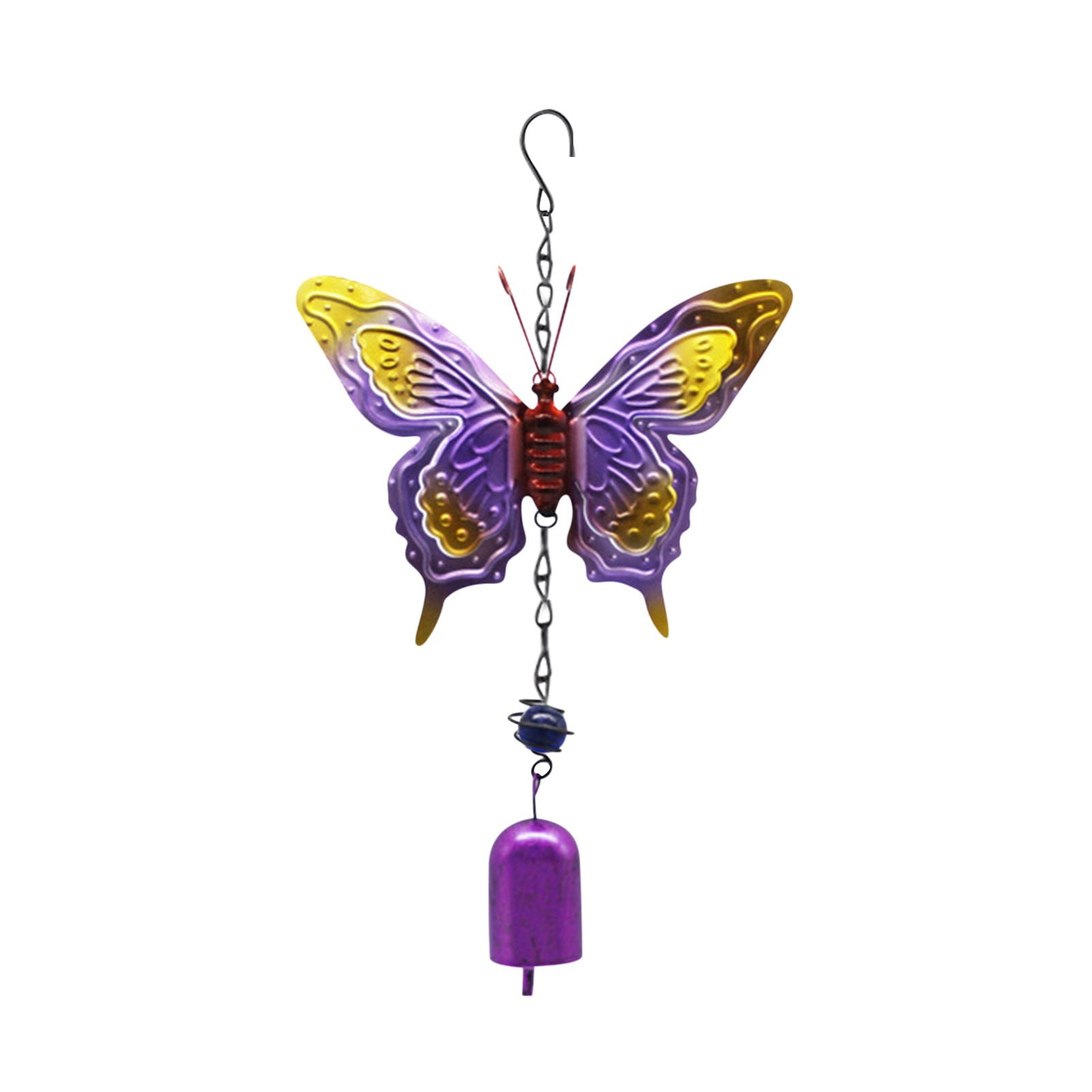 VerPetridure Iron Metal Pipe Wind Chimes Pendant Three-Dimensional ...