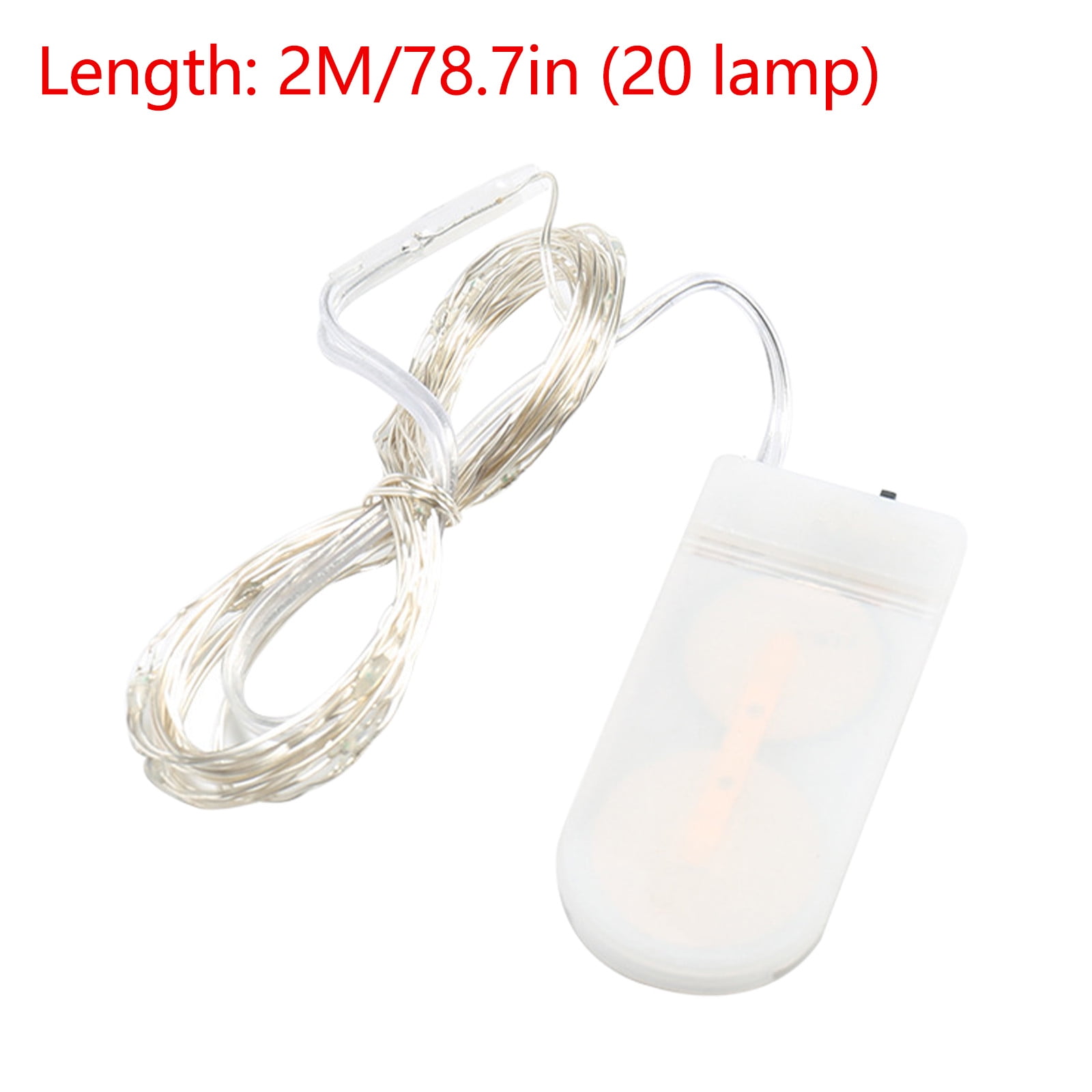 VerPetridure Led Copper Wire Light String Button Battery Box Gift Box ...