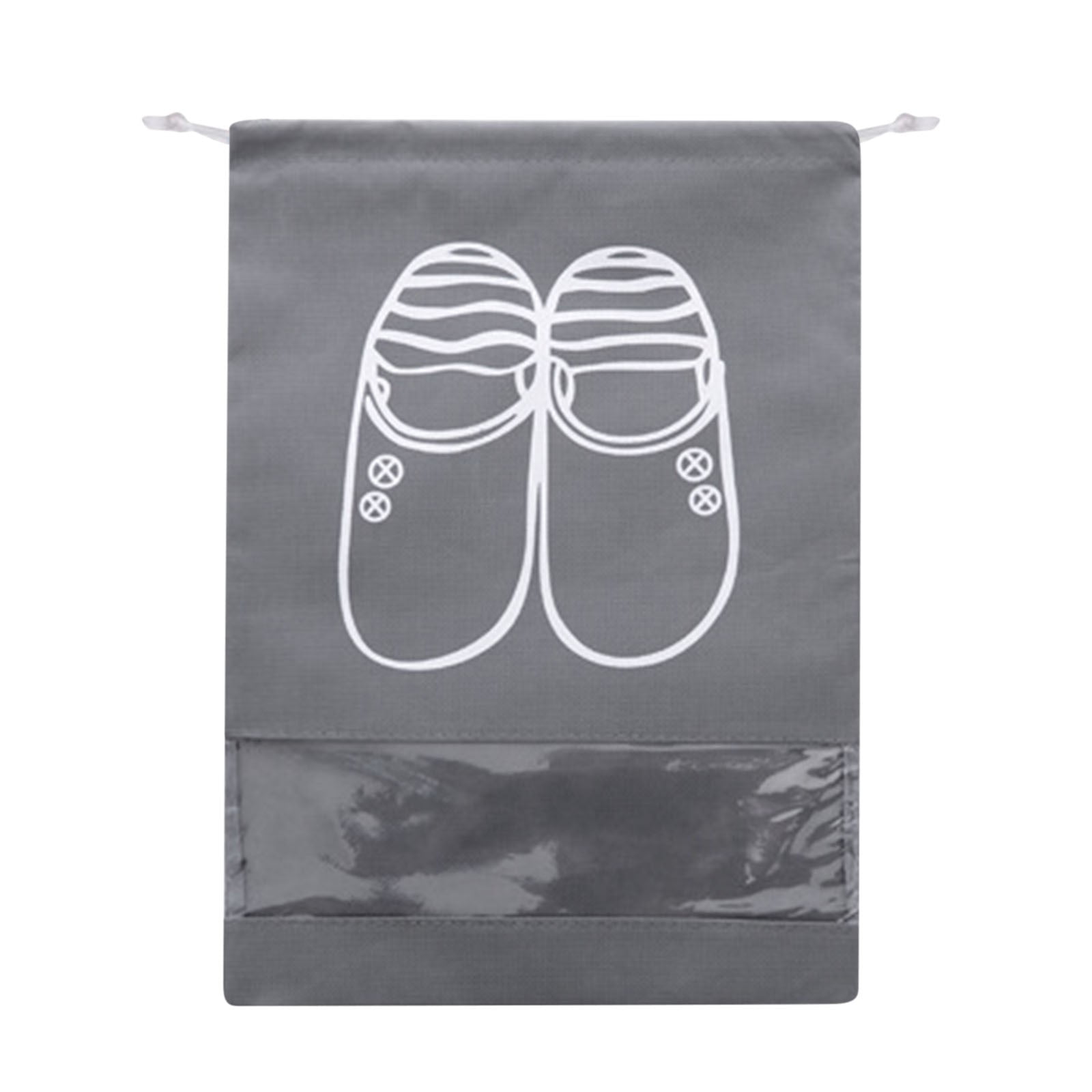 VerPetridure Outdoor Travel Transparent Visual Storage Bag Shoe Cover ...