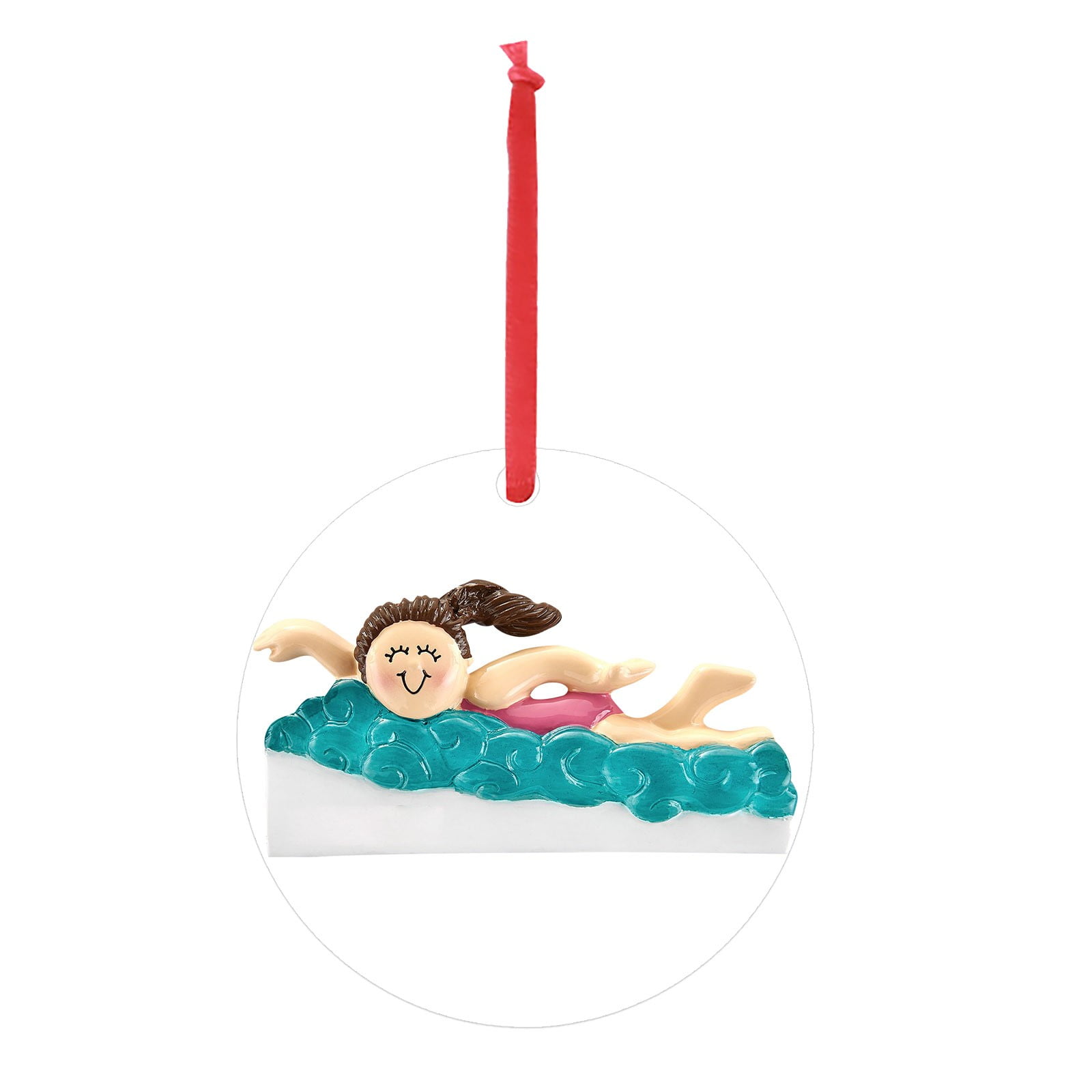 VerPetridure Pvc Round Swimming Christmas Tree Pendant Christmas ...