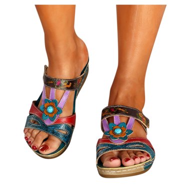 Vintage Boho Sandals Sawvnm Sandals For Women Dressy Summer Womens ...