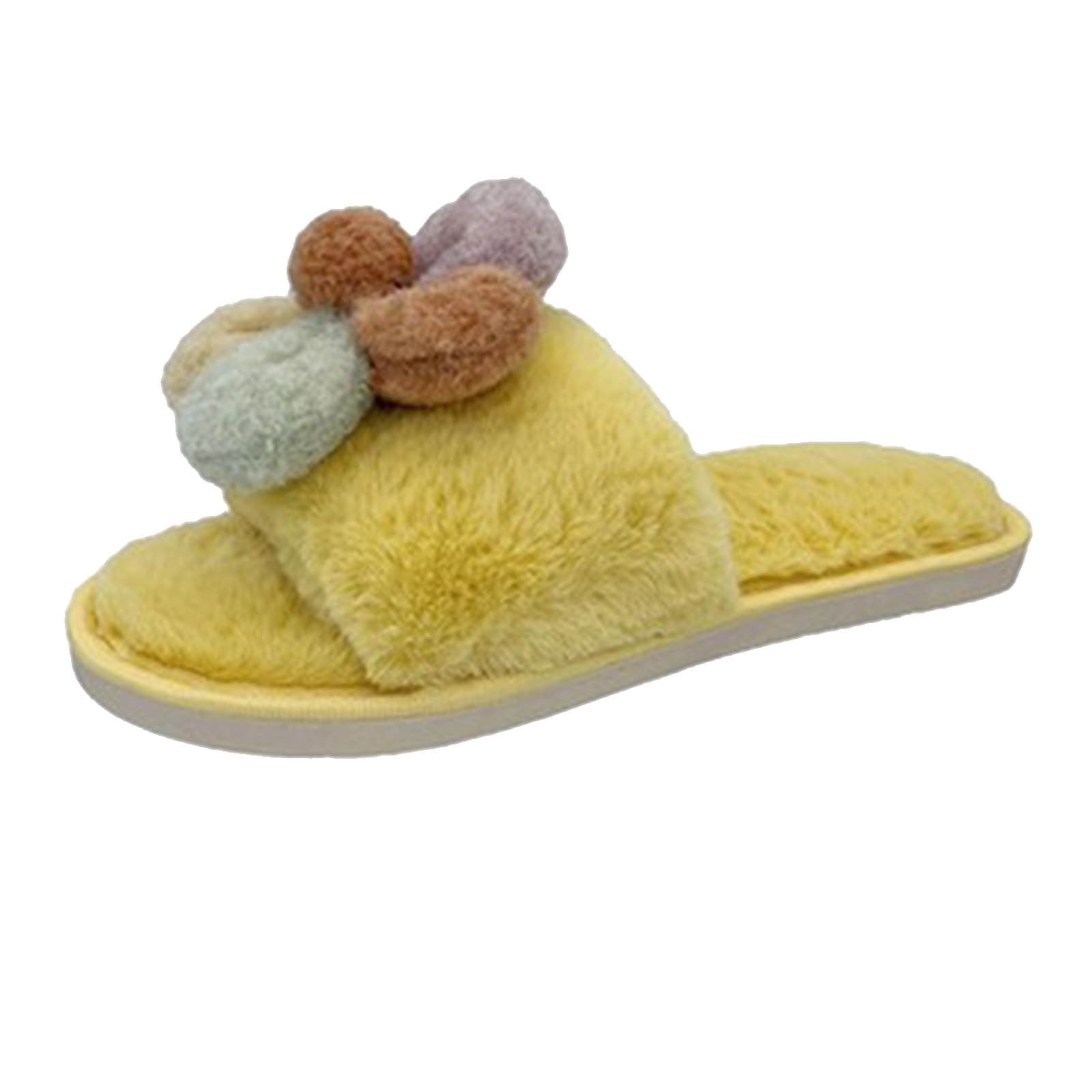 VerPetridure Slippers for Women Fuzzy Slippers Plush Sandals Cozy Furry ...