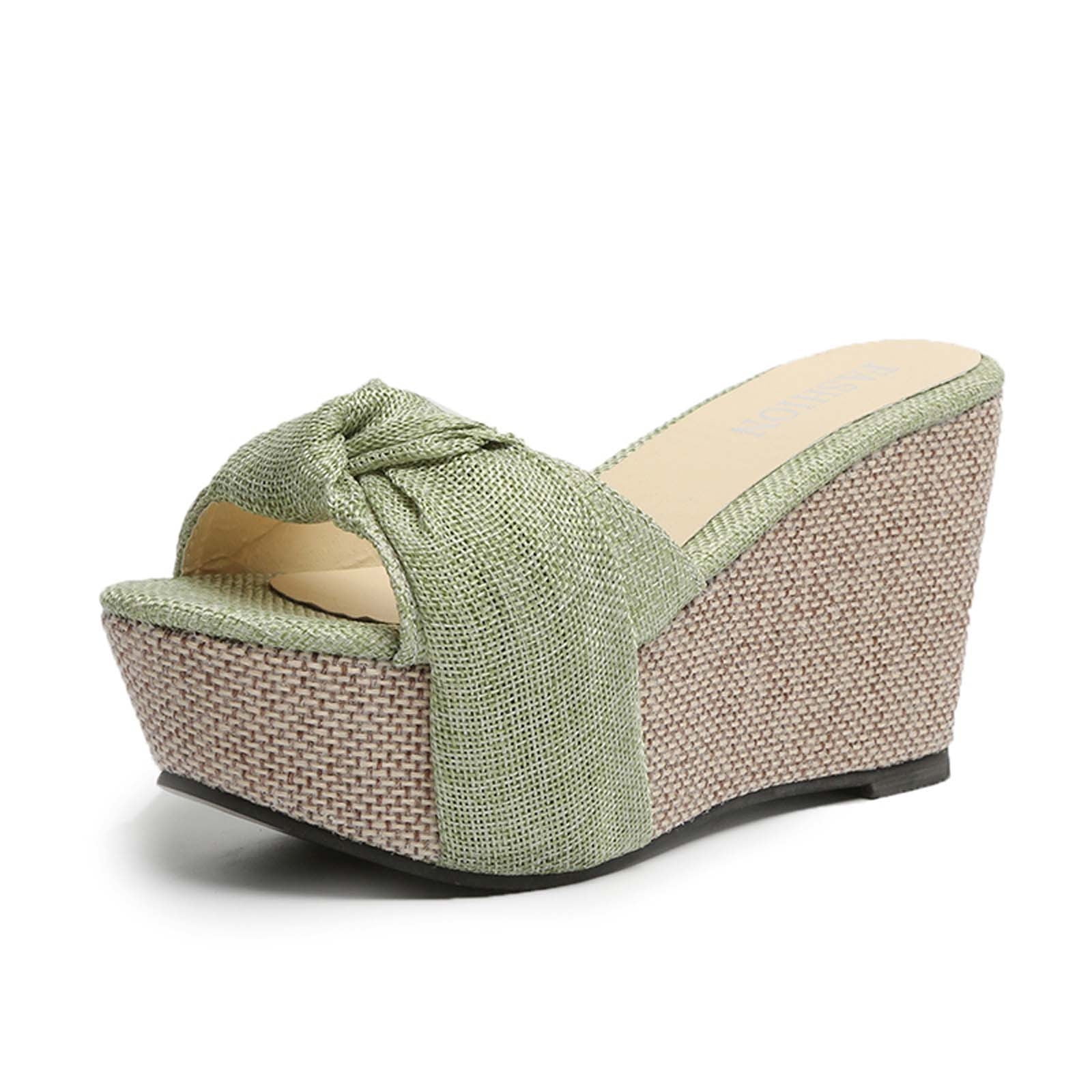 VerPetridure Slippers for Women Slippers Women's Summer Wedge Platform ...