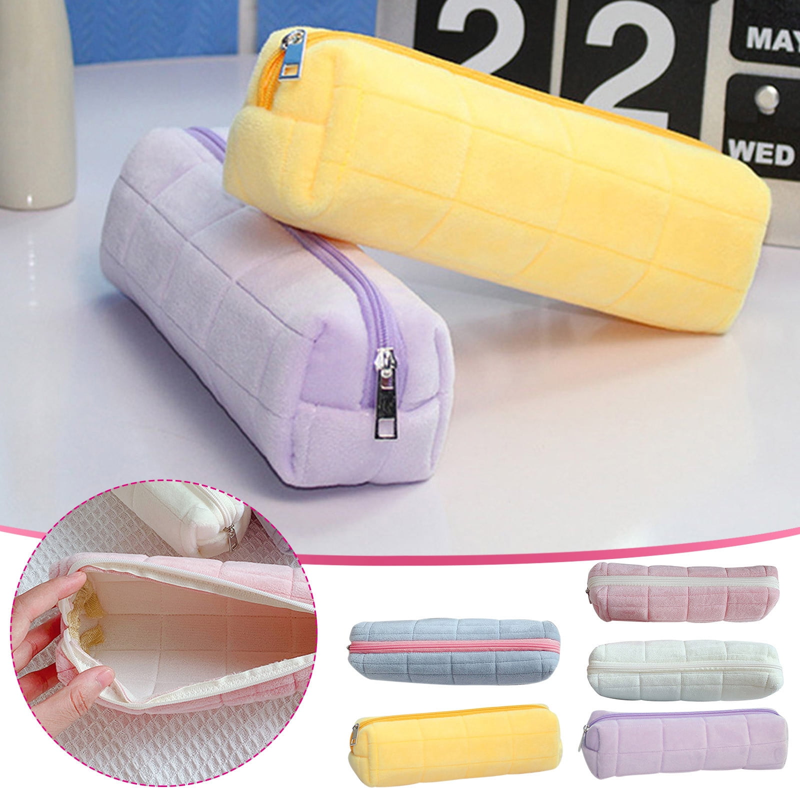VerPetridure Small Pencil Case Portable Pencil Pouch Handheld Pen Bag ...