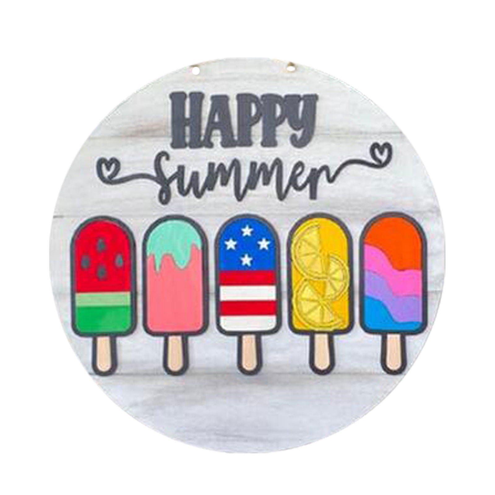 VerPetridure Summer Colors Wooden Welcome Sign Home Decoration Door ...