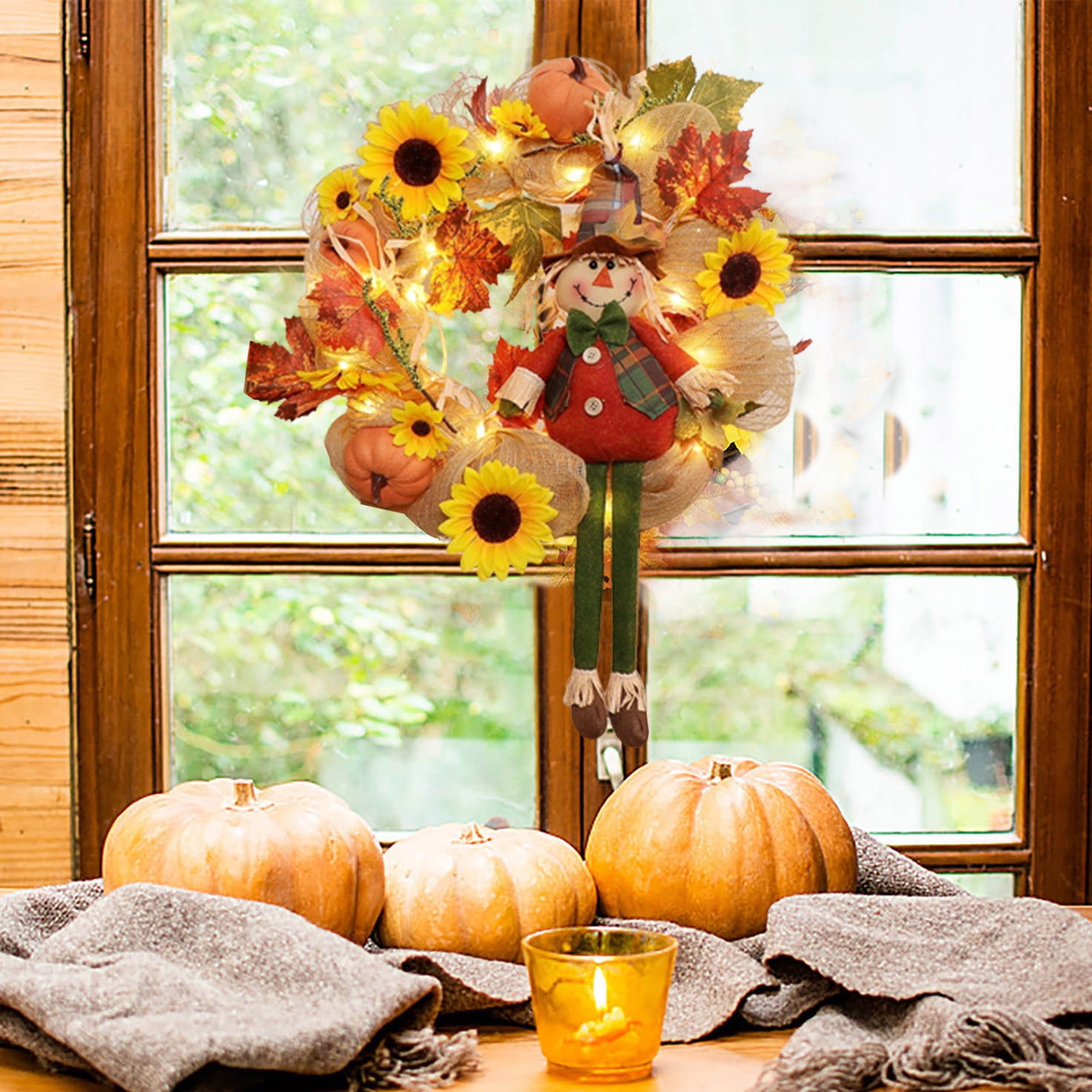 VerPetridure Thanksgiving Wreath for Front Door Fall Wreath Fall ...