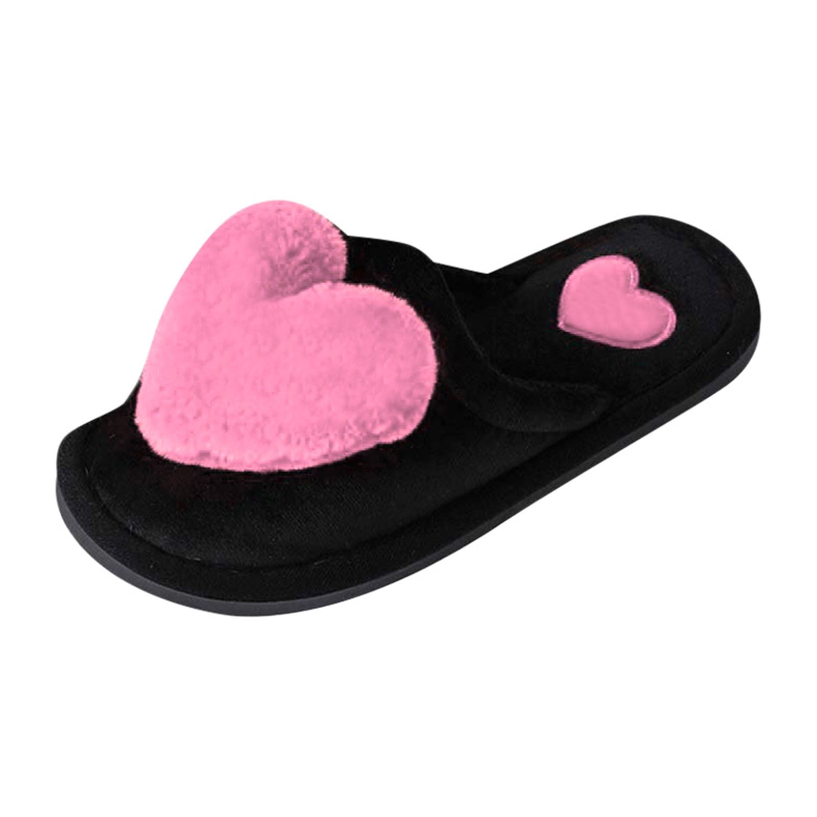 VerPetridure Valentine's Day House Slippers for Women Flat Shoes Fuzzy ...