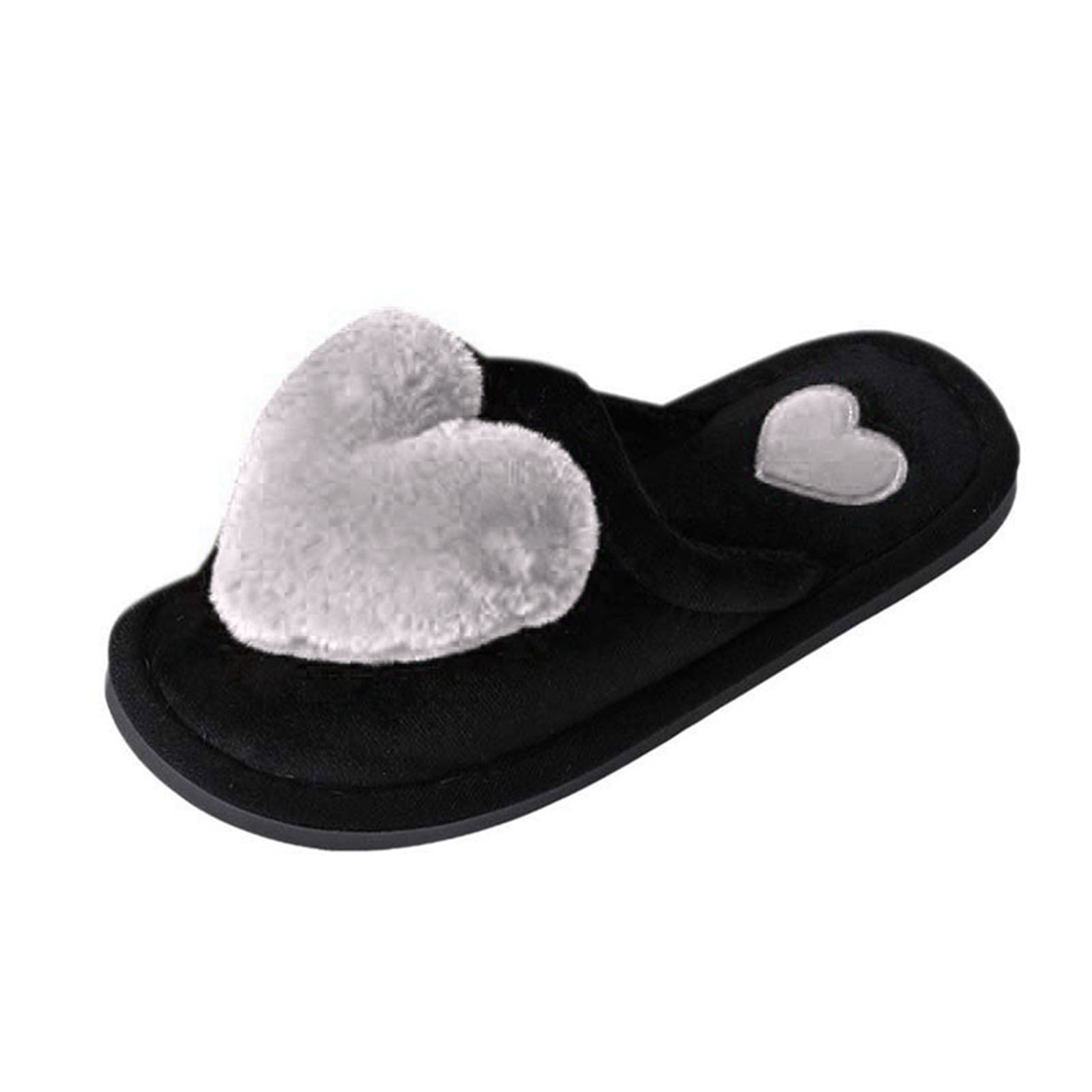 VerPetridure Valentine's Day House Slippers for Women Flat Shoes Fuzzy ...