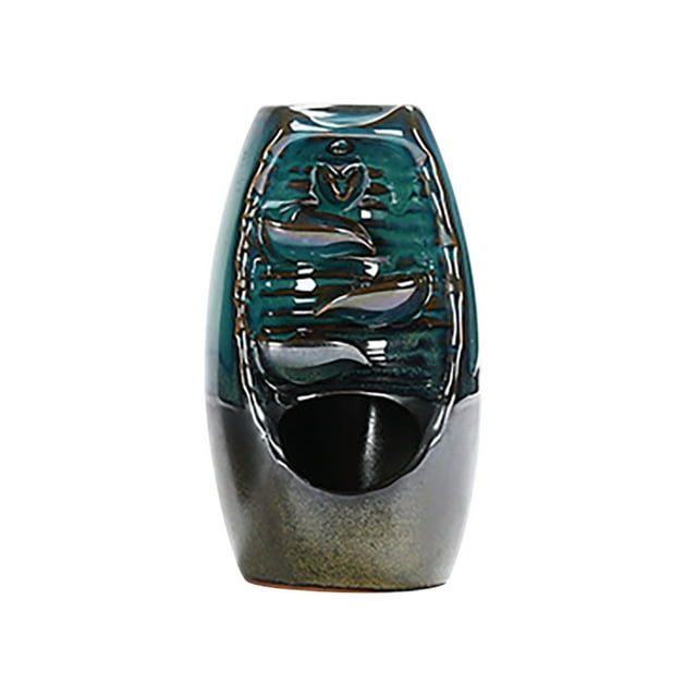 VerPetridure Ceramic Waterfall Incense Holder, Scented Burner for ...