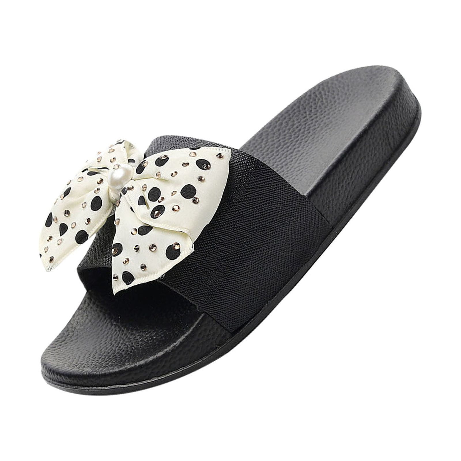 VerPetridure Wedge Sandals for Women New Large Size Bow Sandals Bright ...