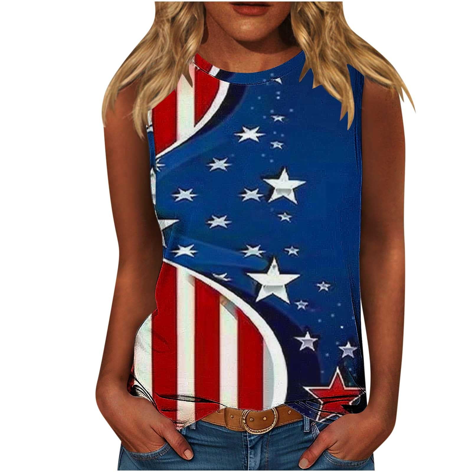 Woman Patriotic Tank Tops