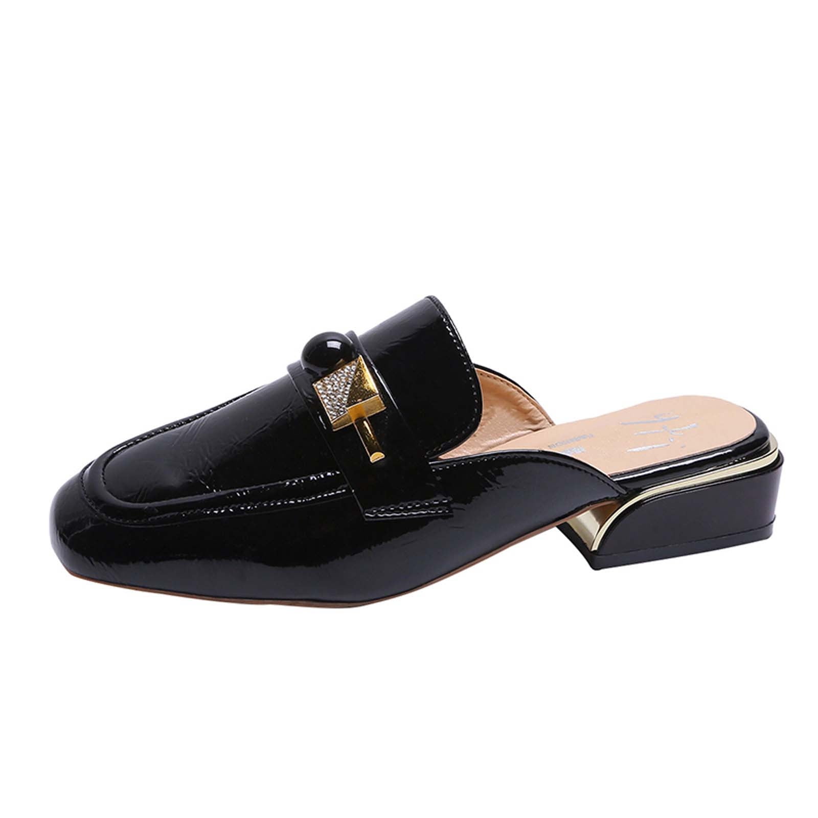 VerPetridure Women's Platform & Wedge Sandals Womens Mules Flats Square ...